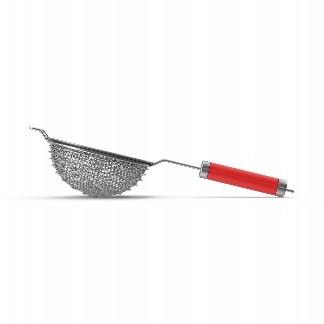 3D Red Kitchen Sieve model - TurboSquid 2027287