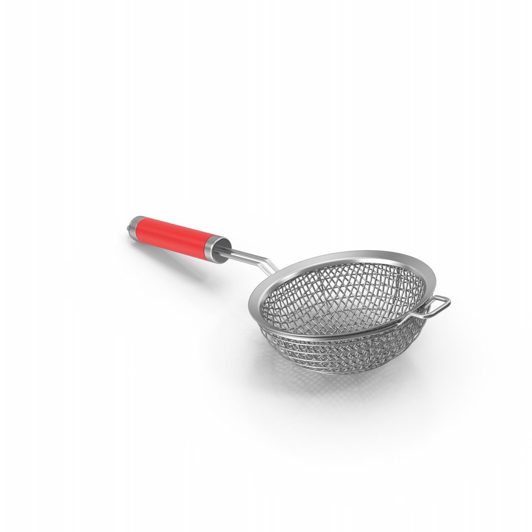 3D Red Kitchen Sieve model - TurboSquid 2027287