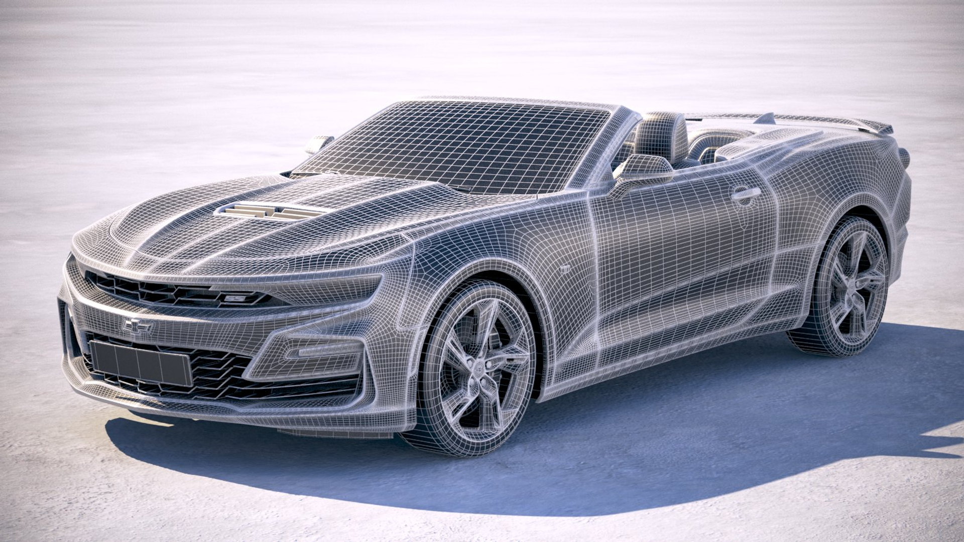 3D chevrolet camaro convertible - TurboSquid 1325826