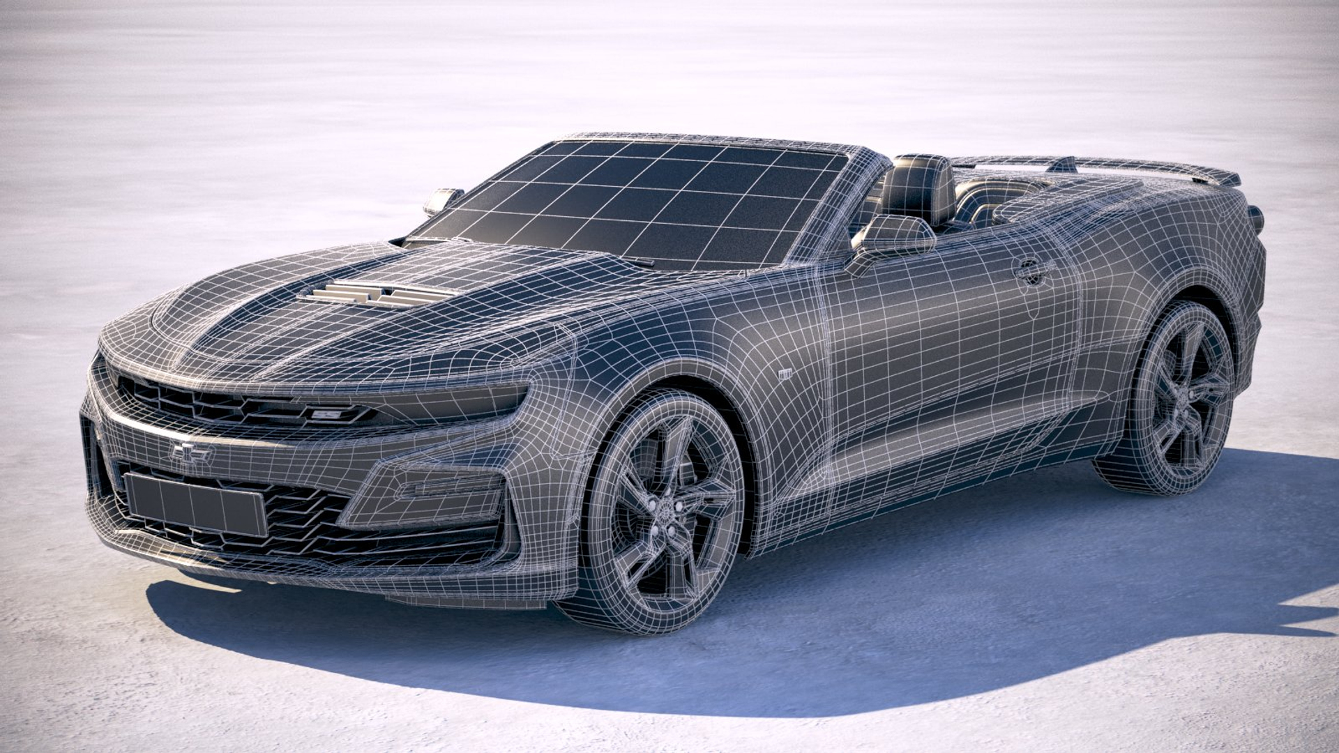 3D chevrolet camaro convertible - TurboSquid 1325826