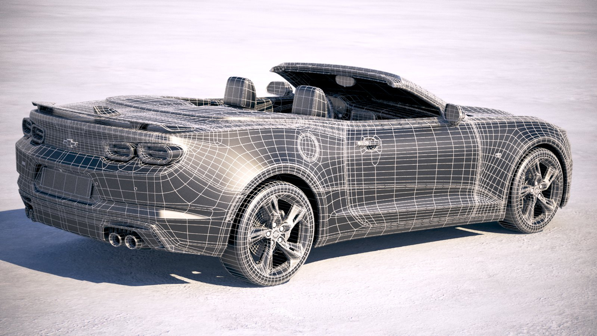 3D chevrolet camaro convertible - TurboSquid 1325826