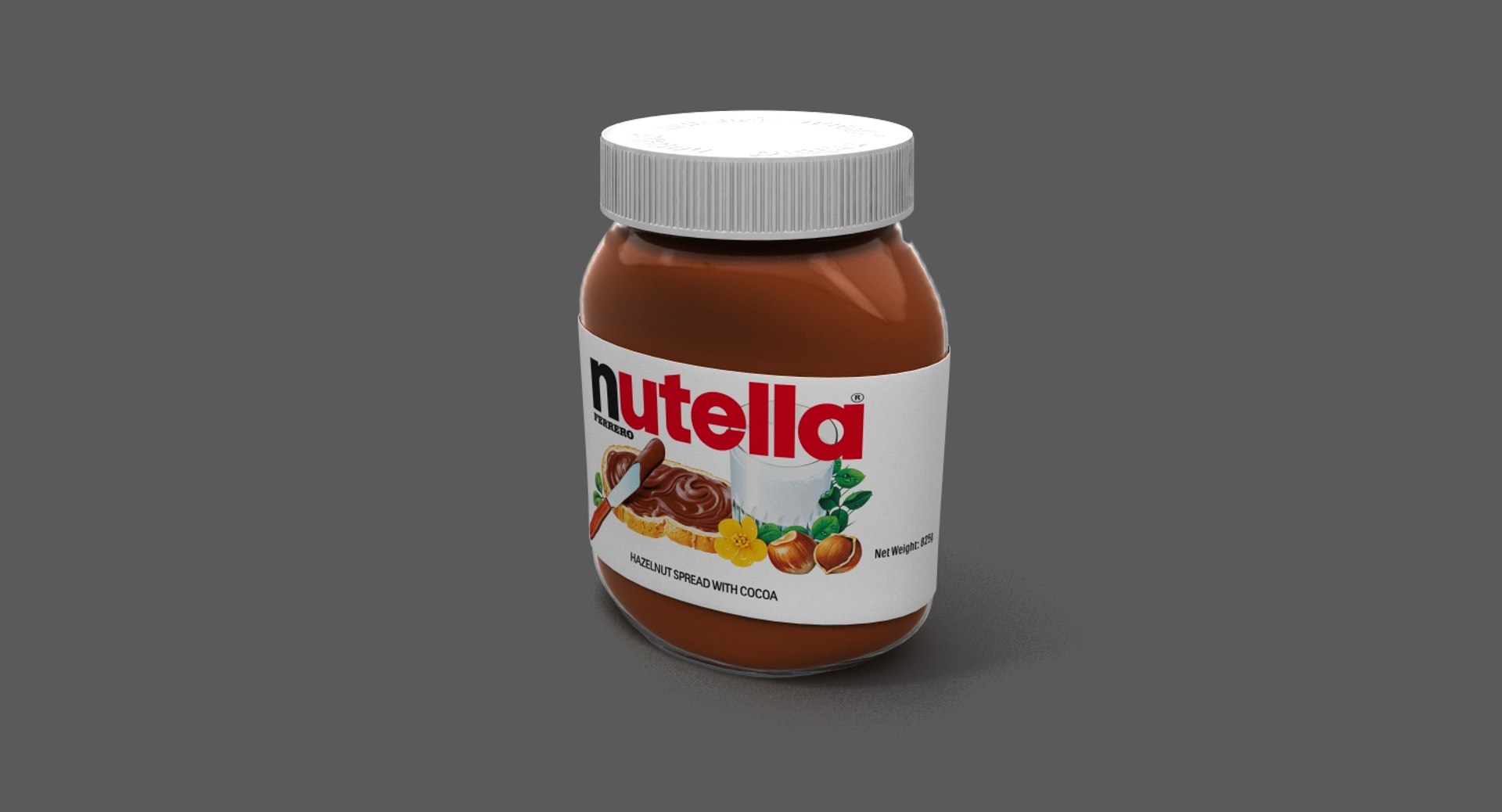 3D model nutella jar - TurboSquid 1155190