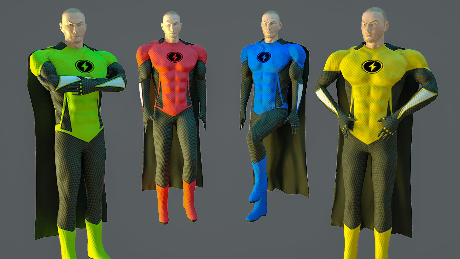 Low Poly 3D Super Hero 3D Model - TurboSquid 1725897