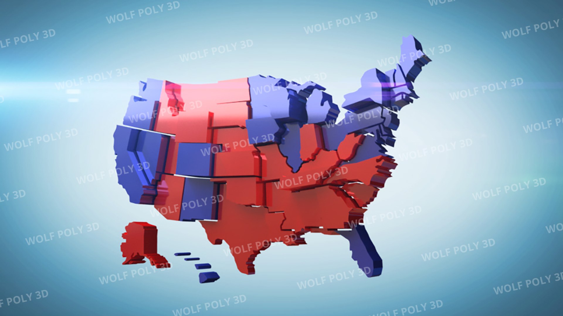 3d election set model