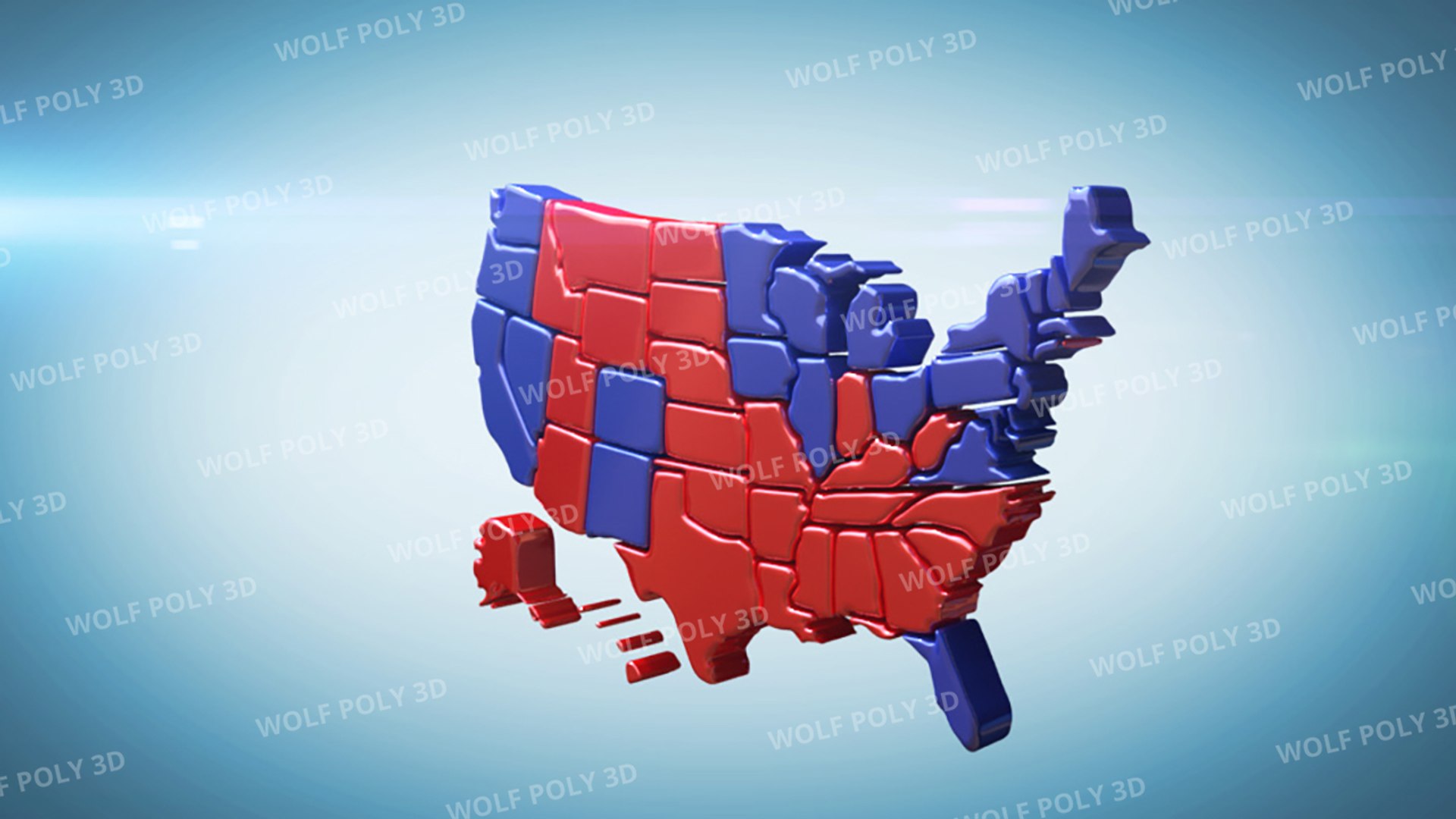 3d election set model