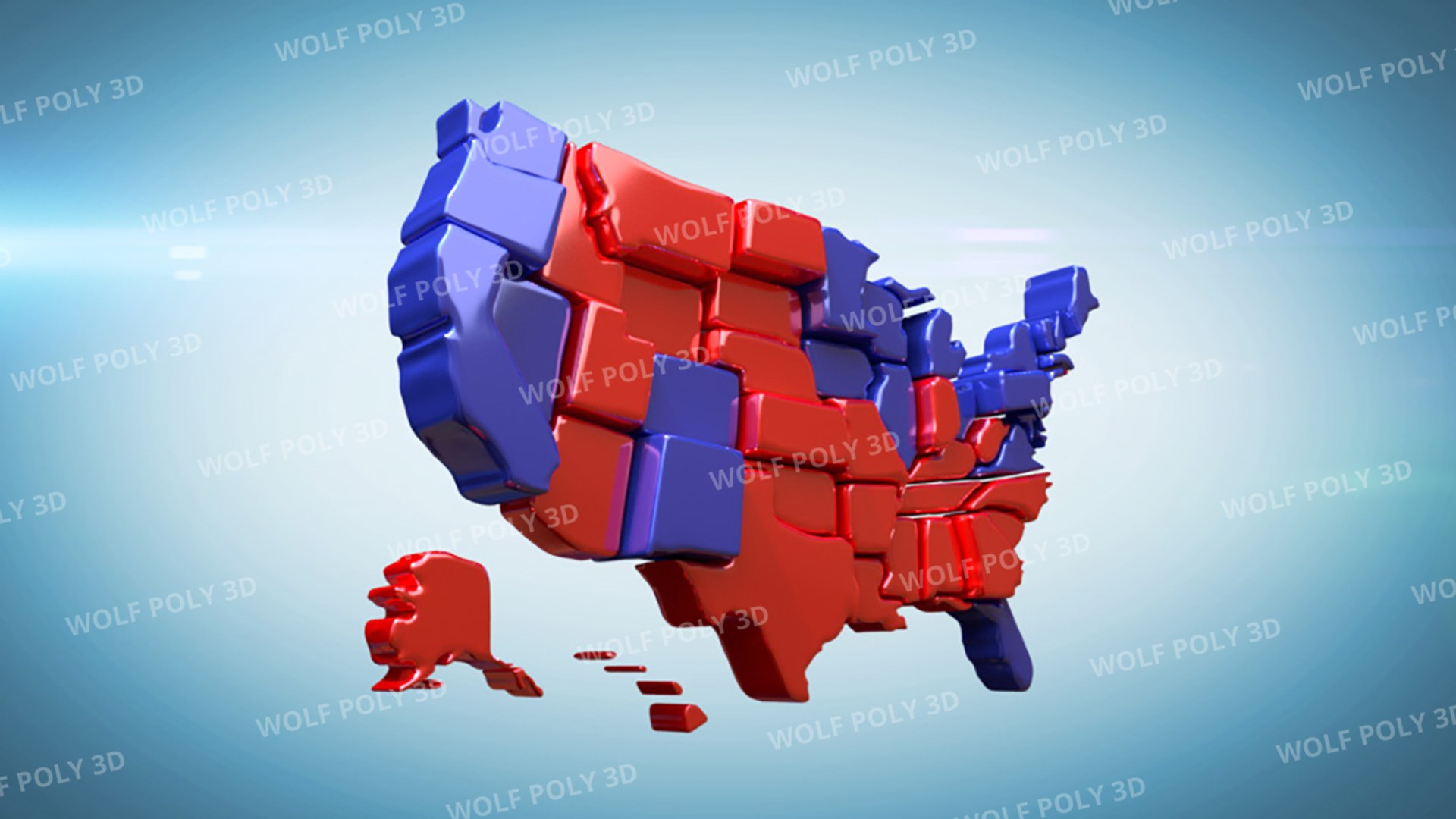 3d election set model