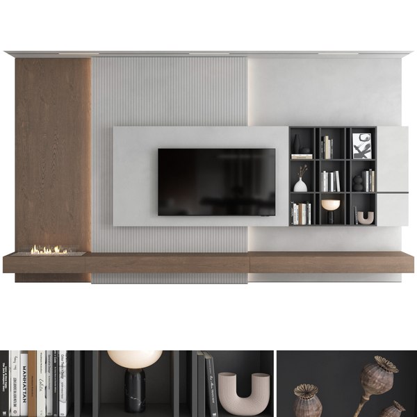modelo 3d TV wall set 29 - TurboSquid 2004509