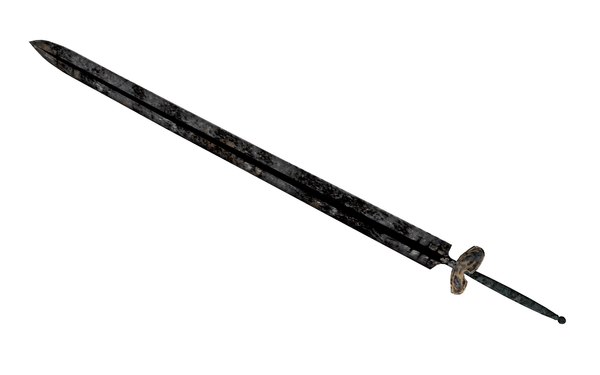 Asta swords - black 3D model - TurboSquid 1708392