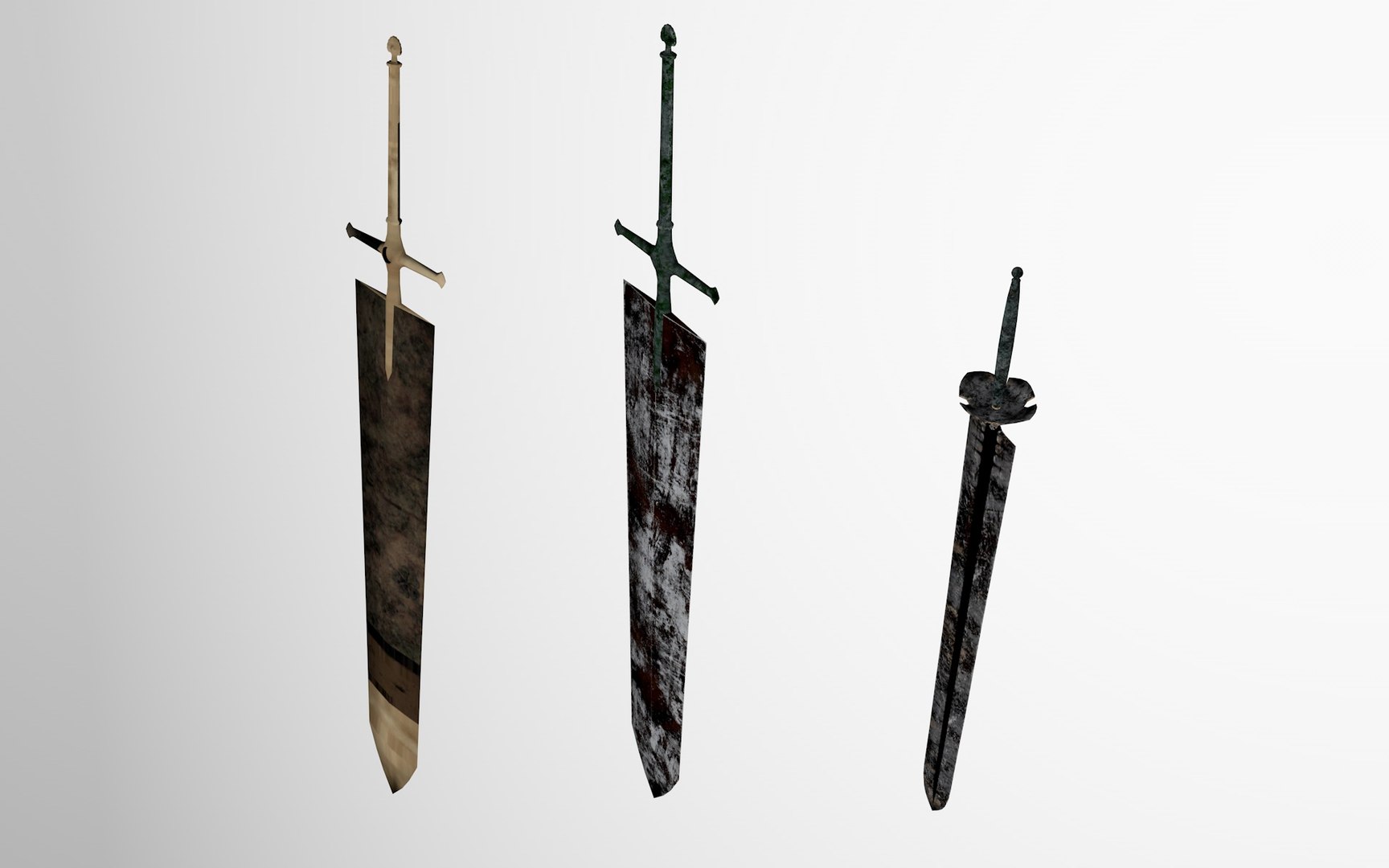 Asta Swords - Black 3D Model - TurboSquid 1708392