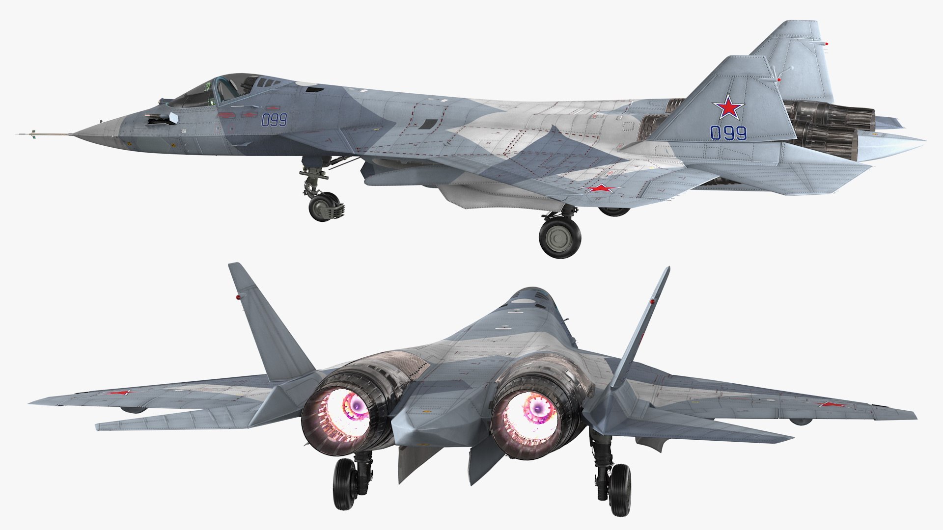 Stealth multirole fighter su 3D model - TurboSquid 1620856