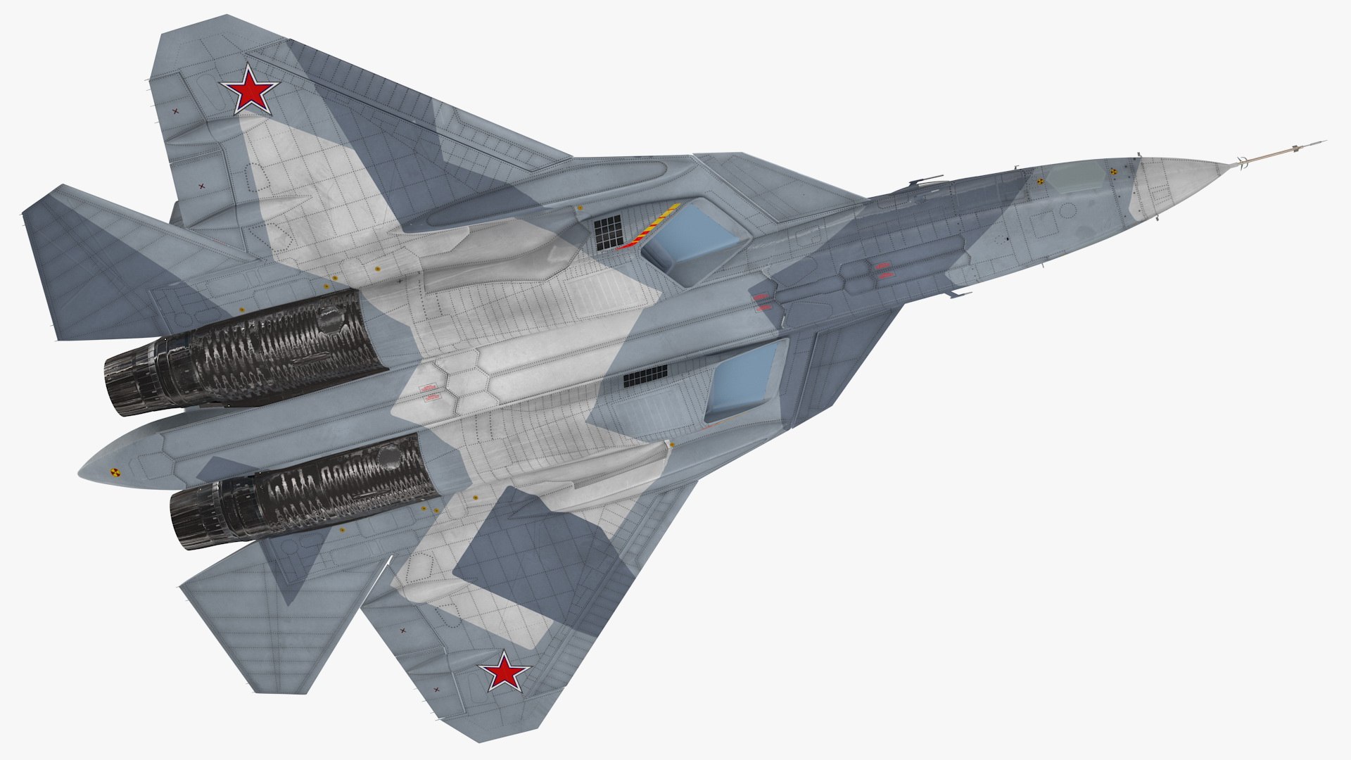 Stealth multirole fighter su 3D model - TurboSquid 1620856