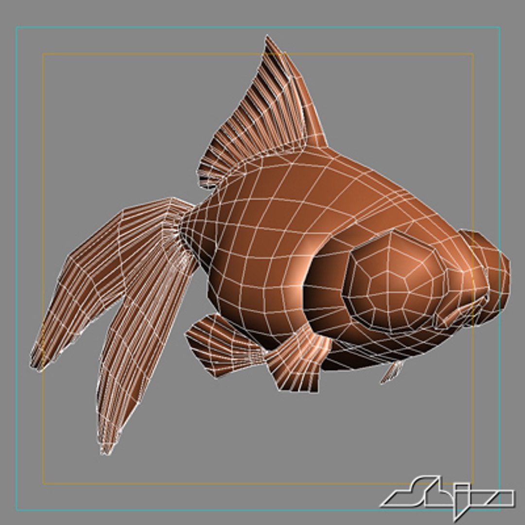 Red Goldfish 3d Model