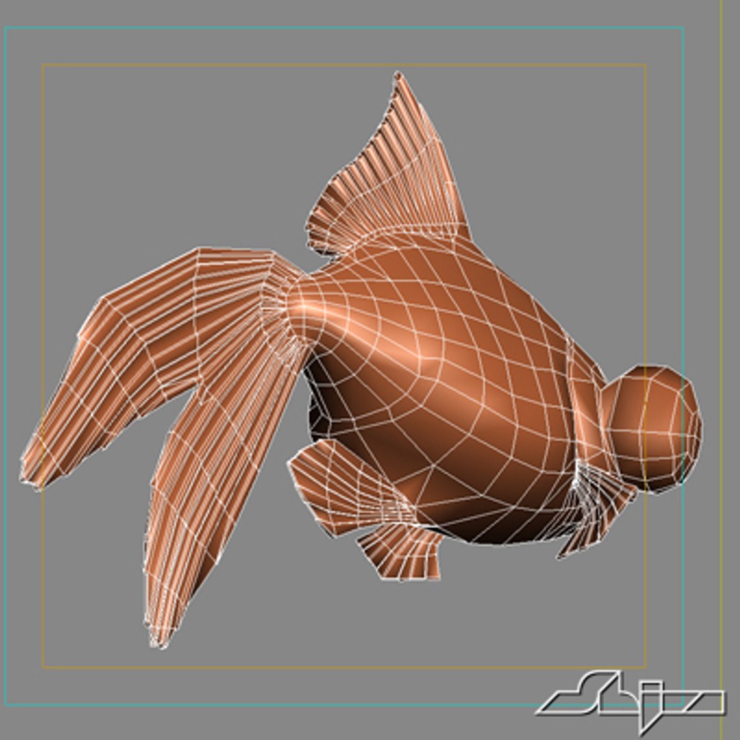 Red Goldfish 3d Model
