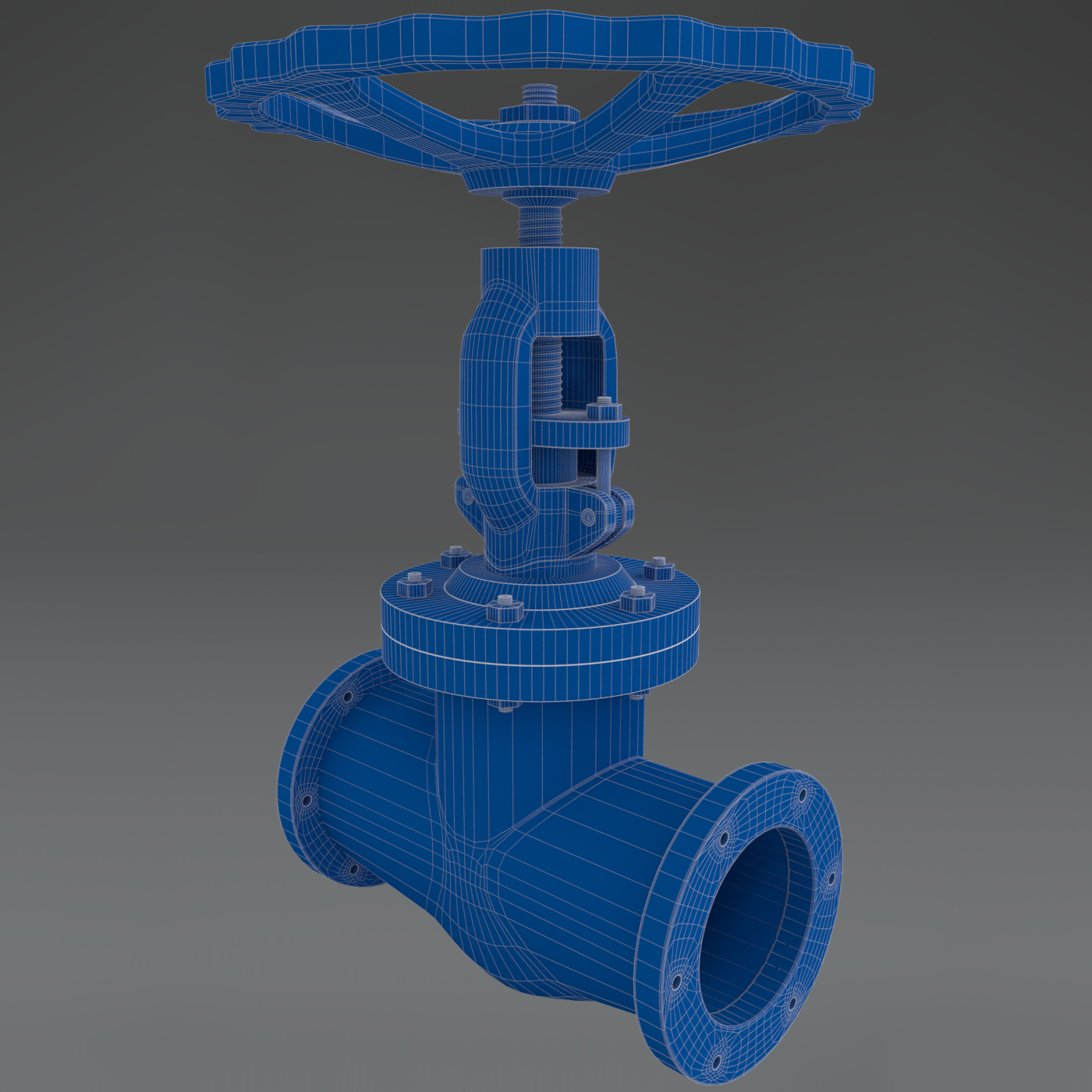 3d model gate valve 1
