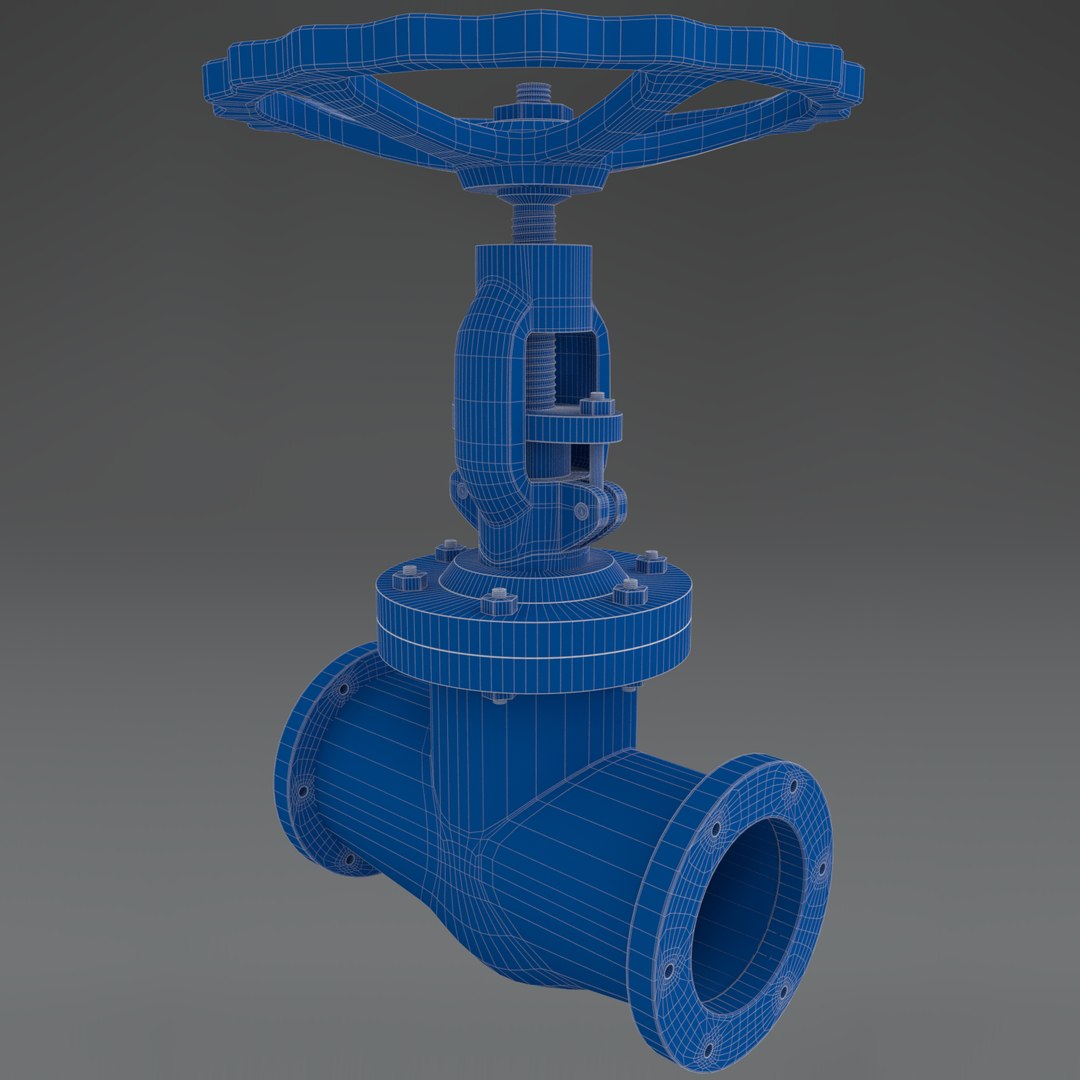 3d Model Gate Valve 1
