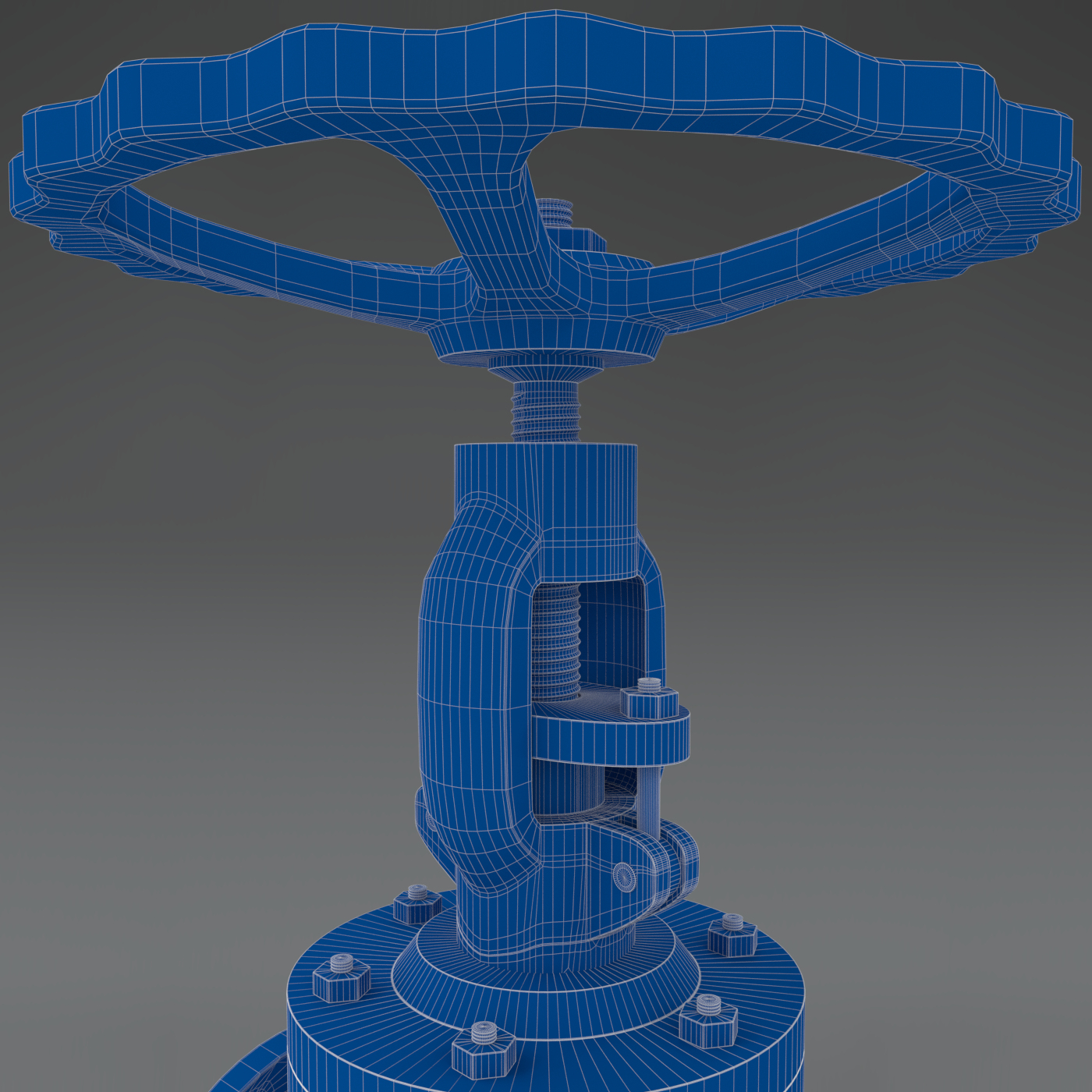 3d model gate valve 1