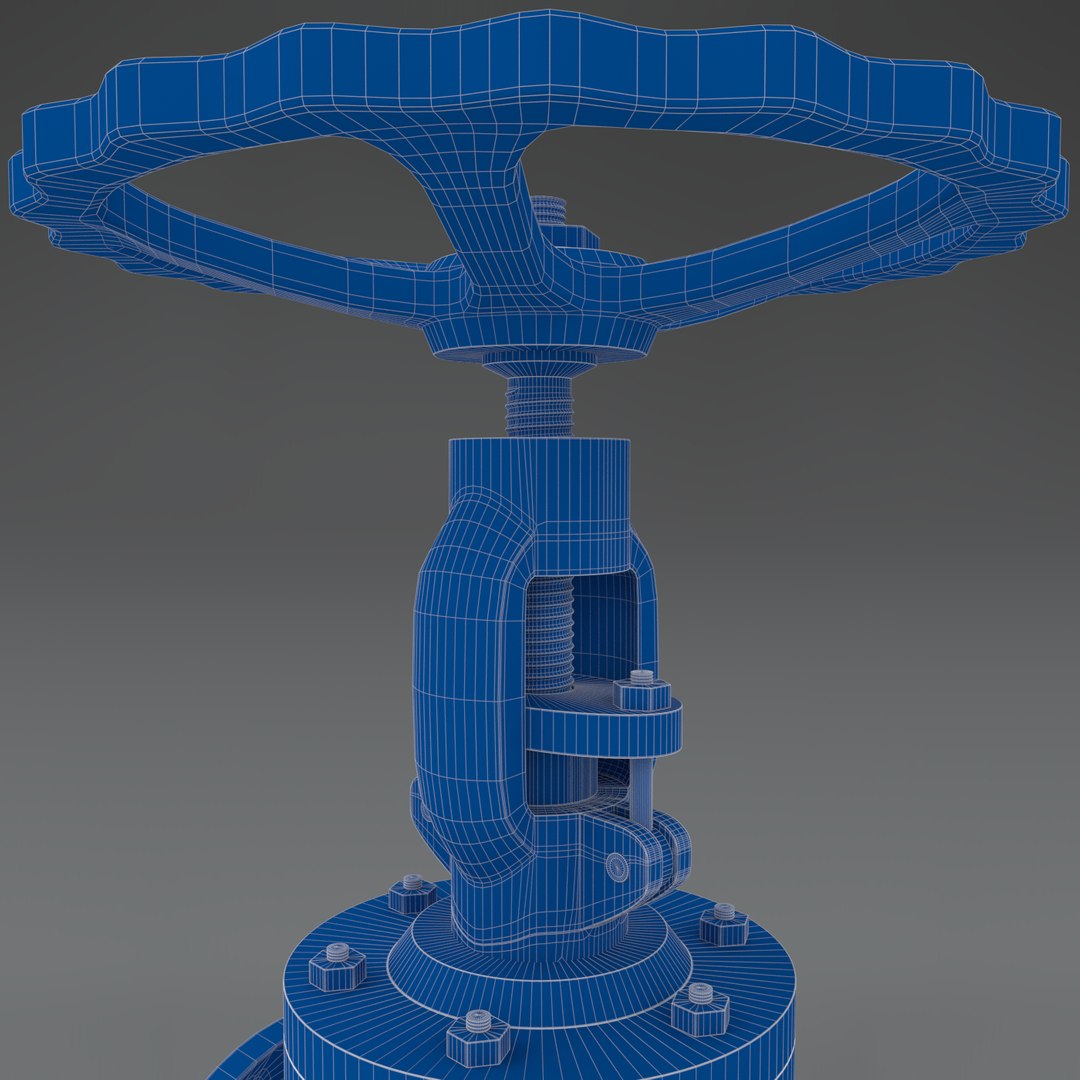 3d Model Gate Valve 1