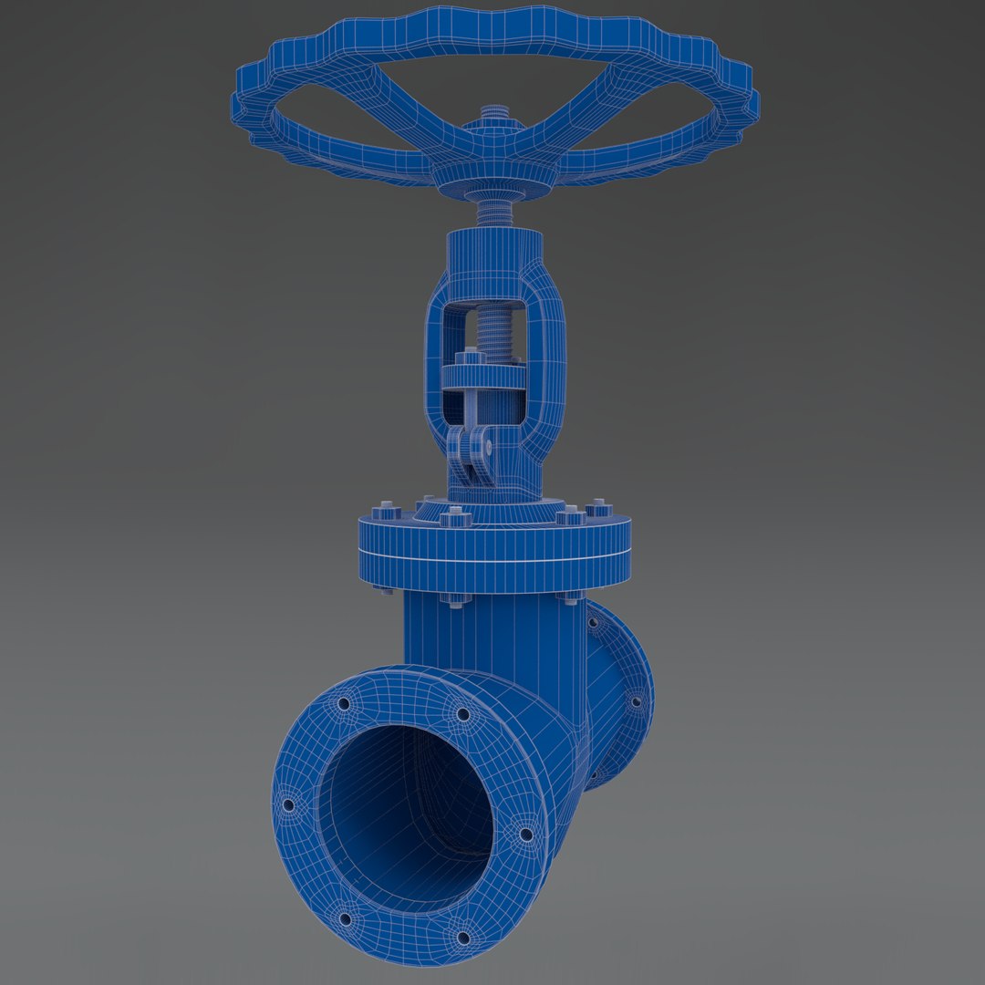 3d Model Gate Valve 1