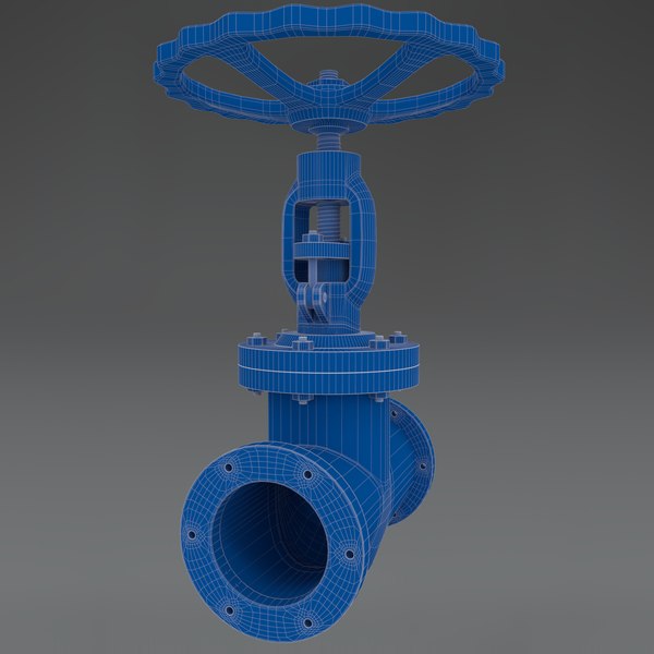 3d model gate valve 1