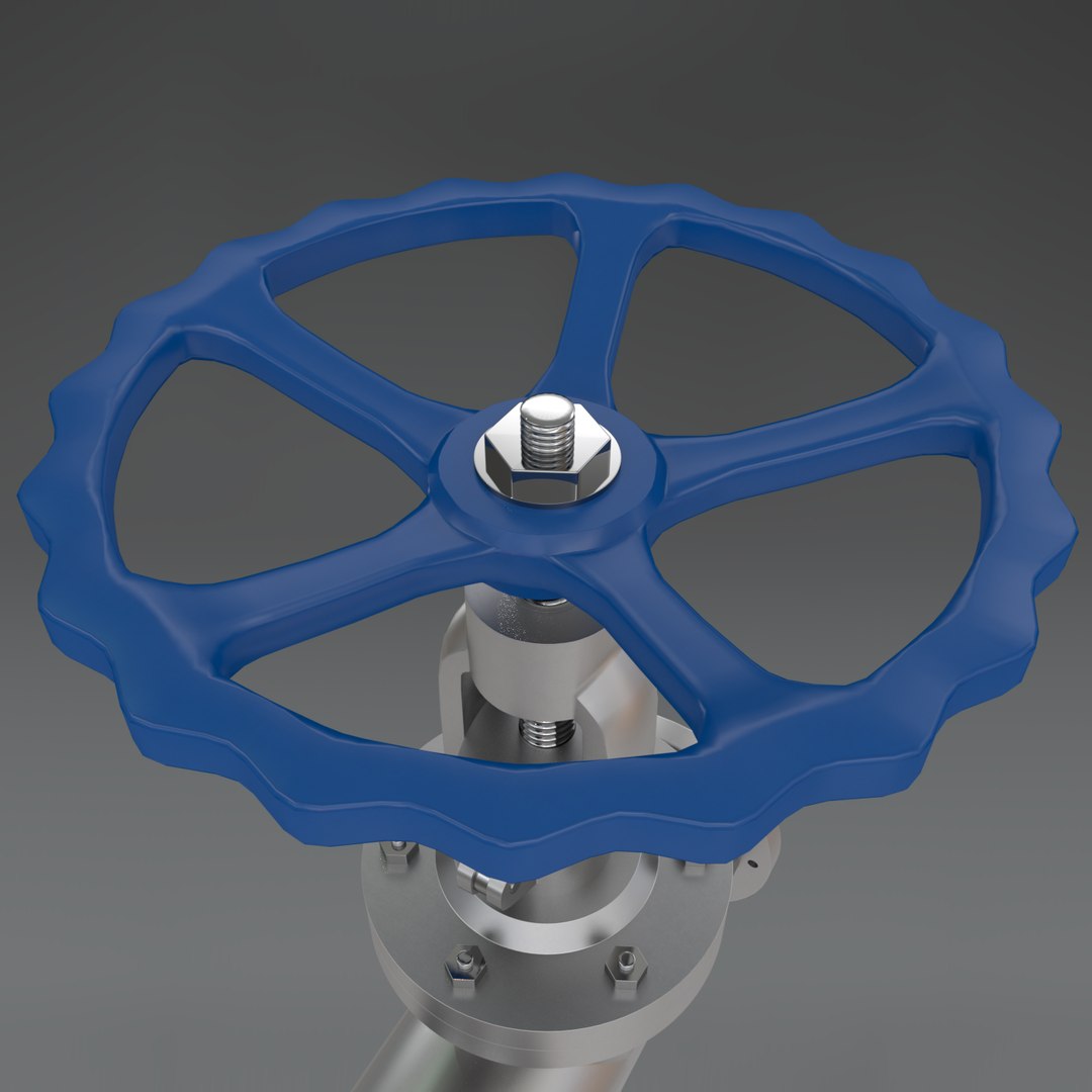 3d Model Gate Valve 1
