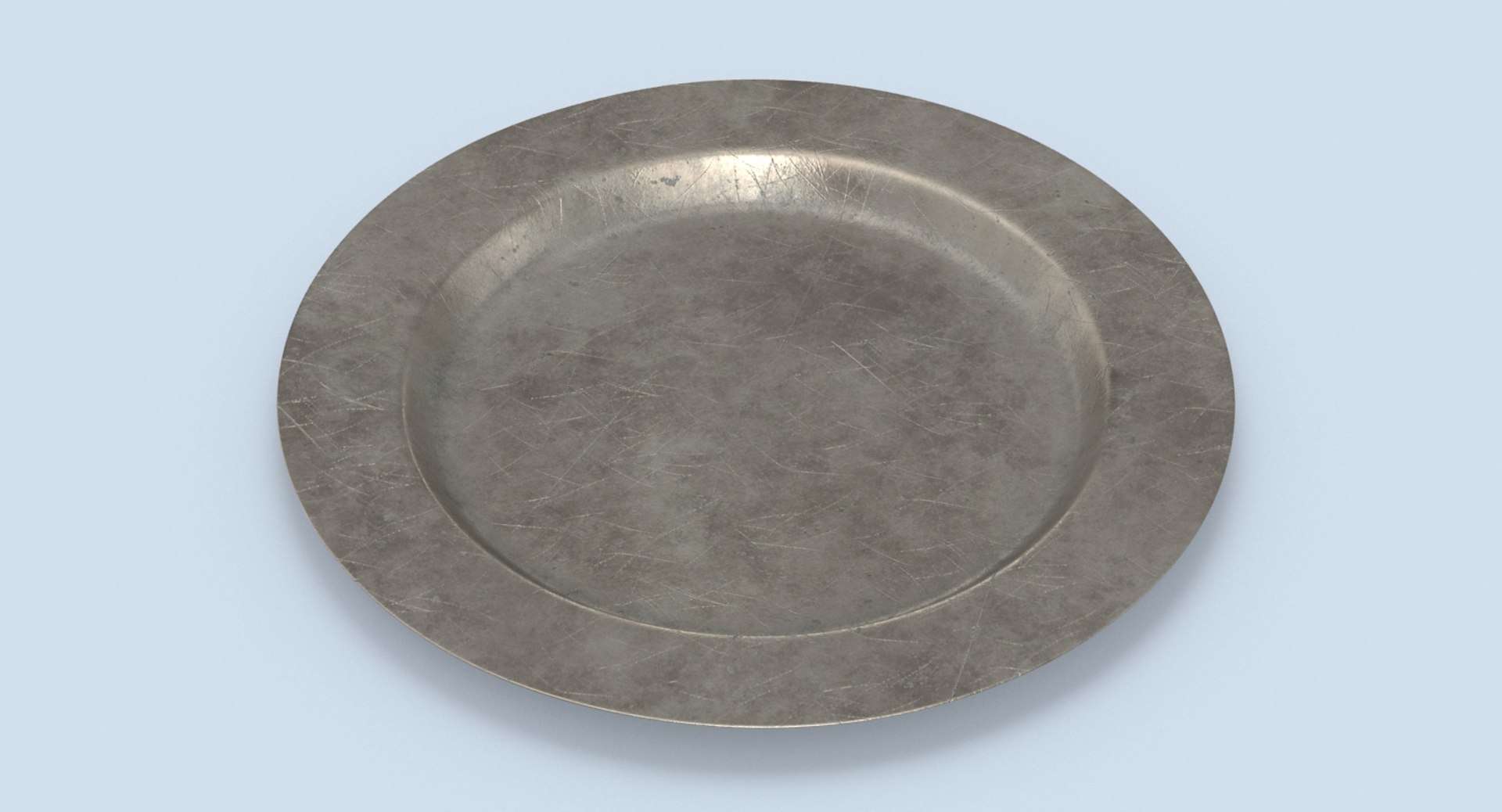 Pewter-dishware---plate-03 3D Model - TurboSquid 1156111