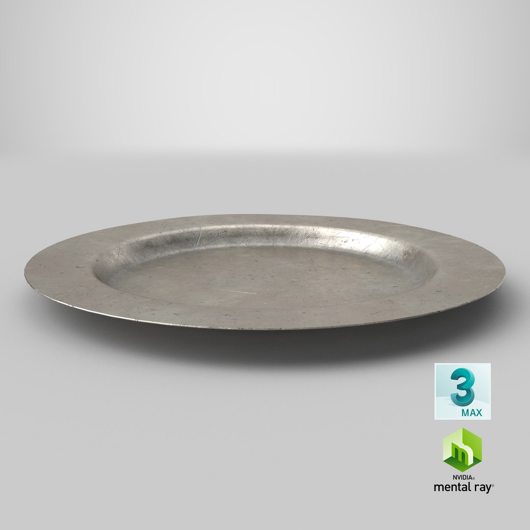 Pewter-dishware---plate-03 3D model - TurboSquid 1156111