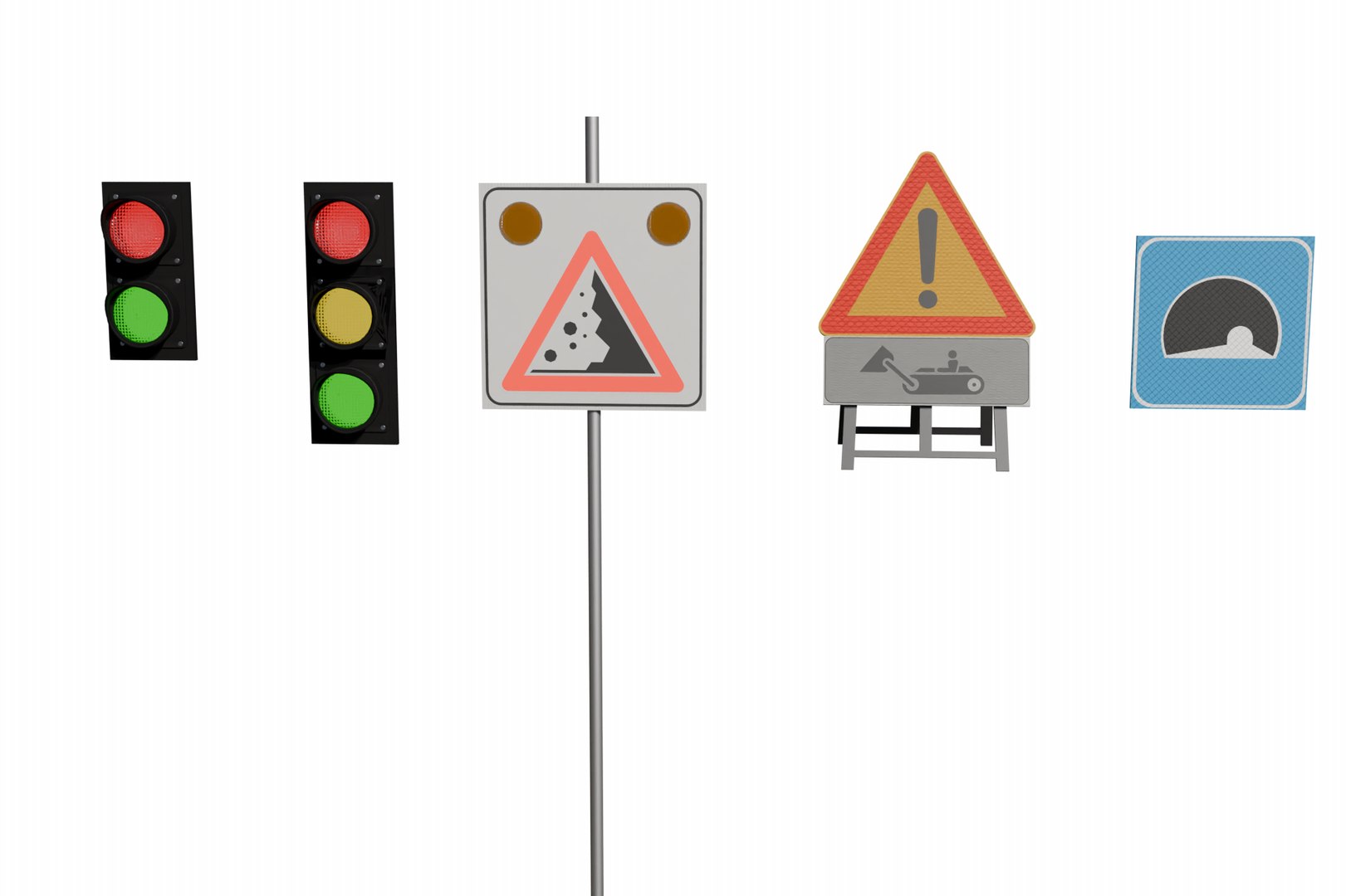 3D Traffic Set Model - TurboSquid 2251197