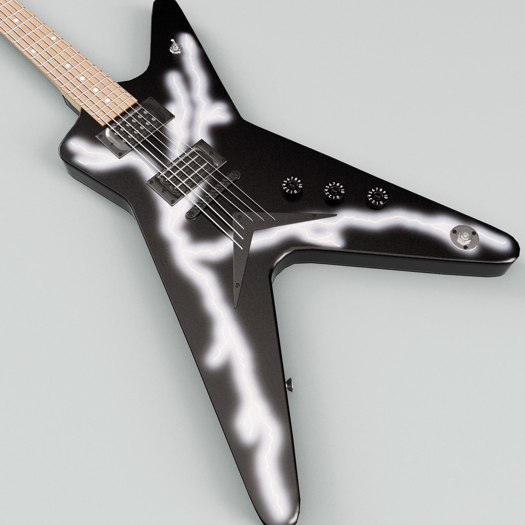 3dsmax Dean Guitar