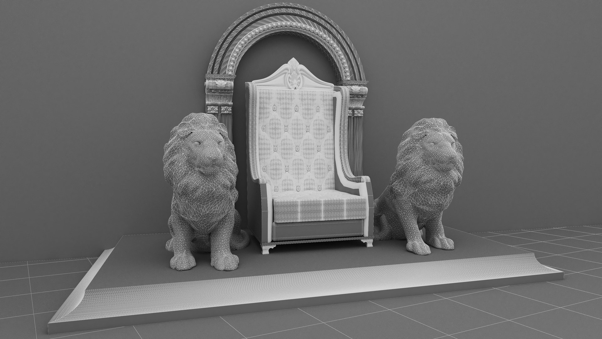 King Throne 9 3D Model - TurboSquid 2107482