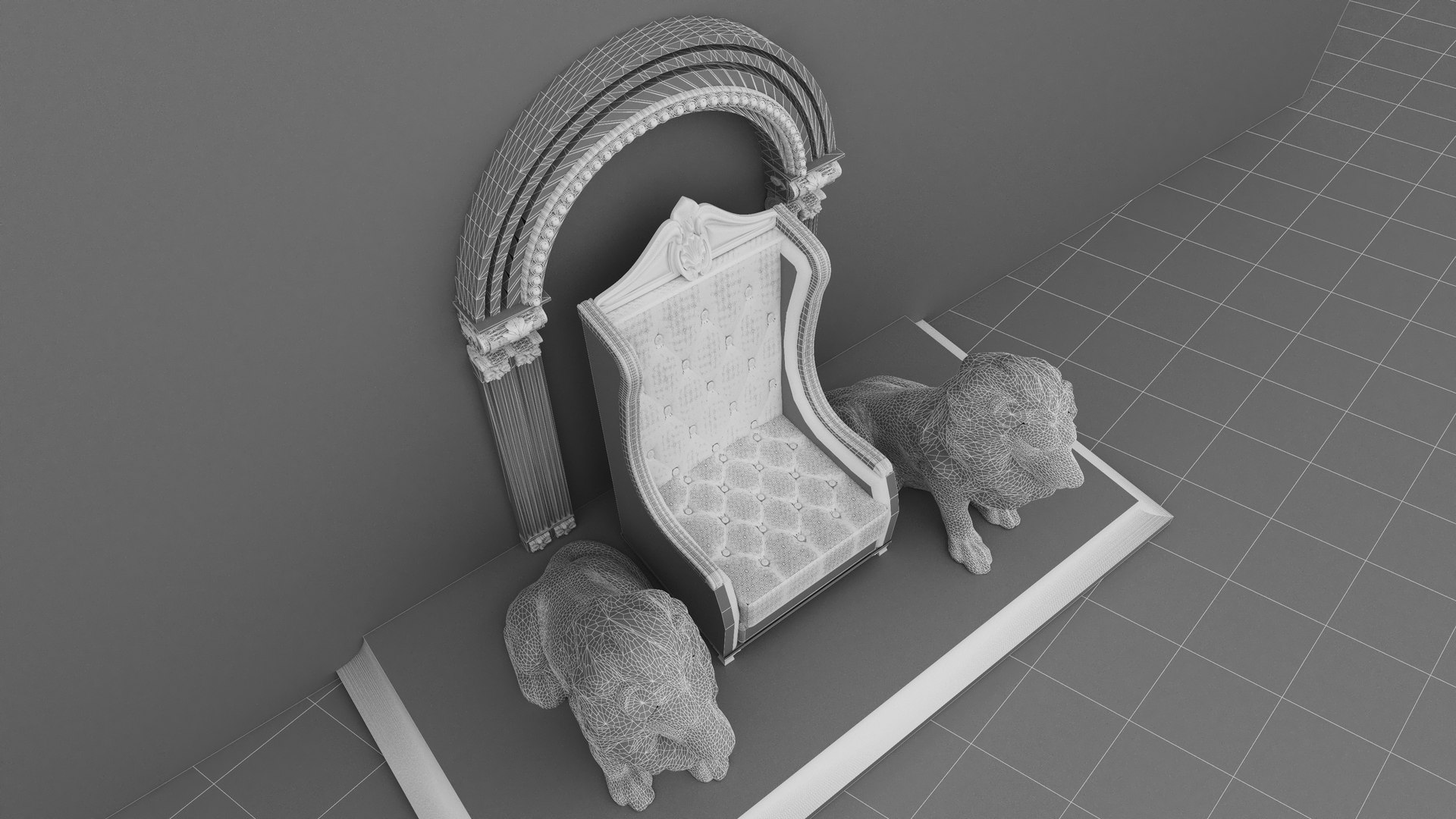 King Throne 9 3D Model - TurboSquid 2107482