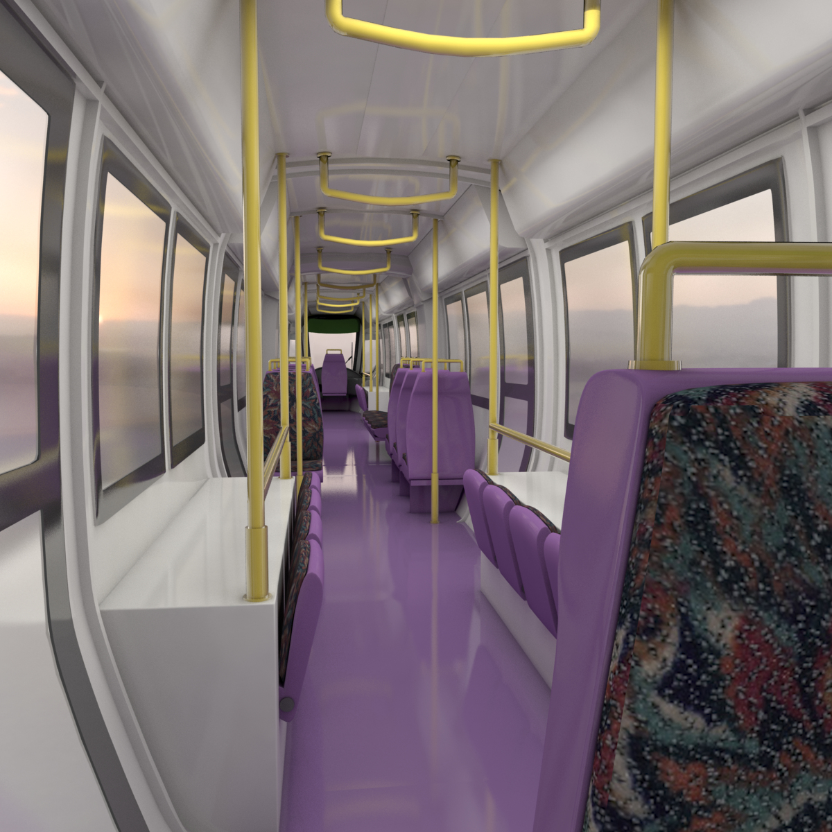 3d model tram modelled