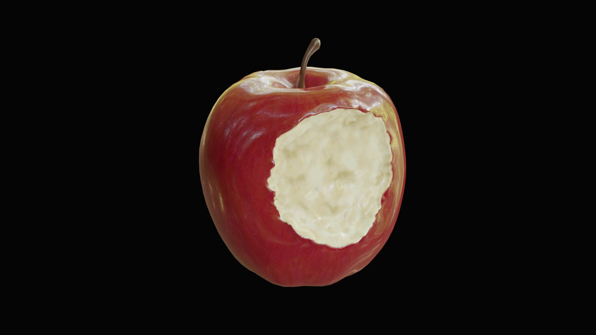 Apple Bitten 3D Model - TurboSquid 1848234