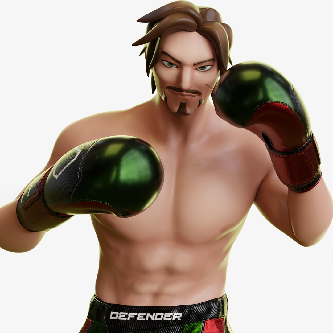 Low Poly Boxer - MMA Fighter - Alejandro 3D model - TurboSquid 2067730