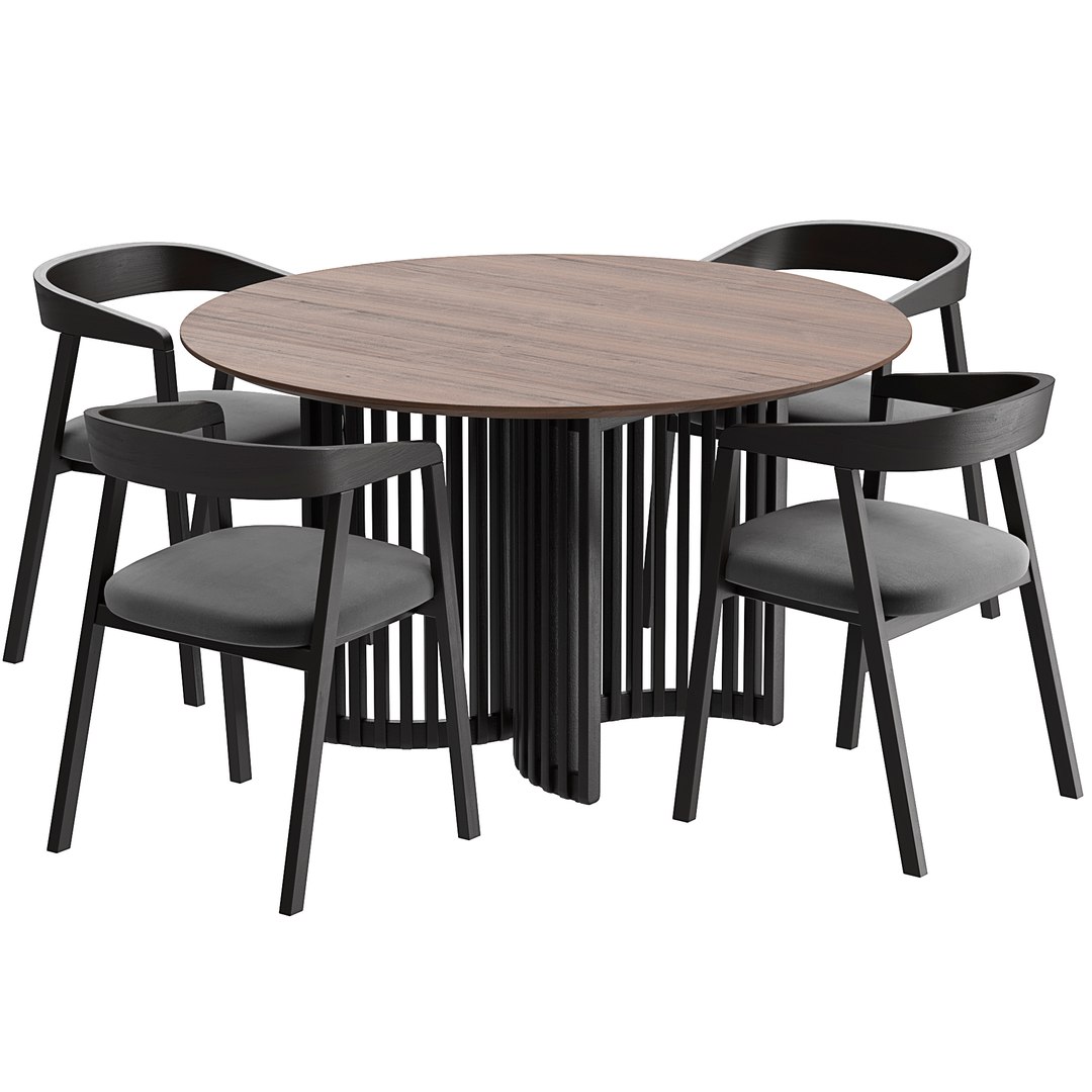 3D Model Table Zaragoza And Chair Placido Set - TurboSquid 1898099