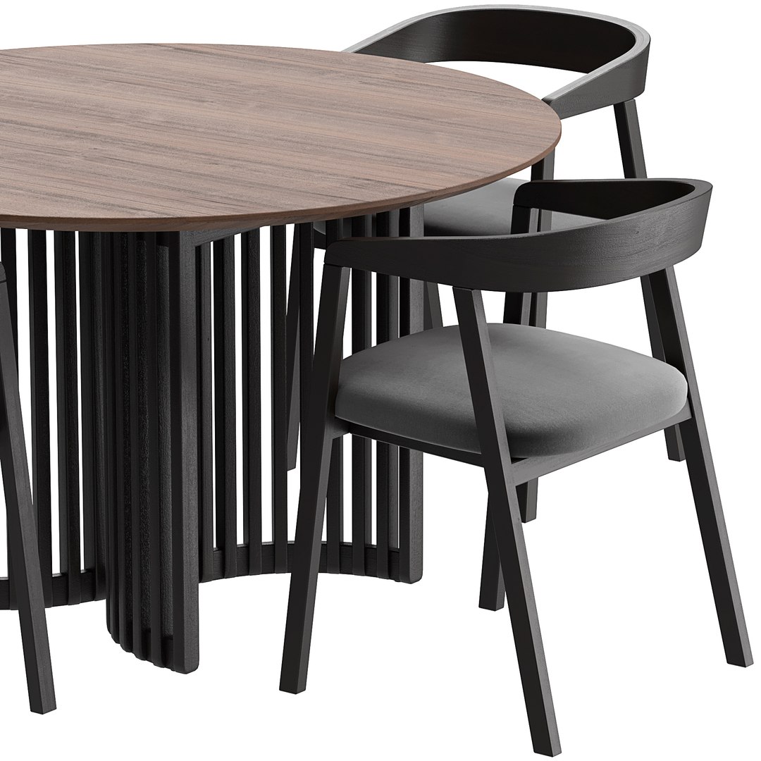 3D Model Table Zaragoza And Chair Placido Set - TurboSquid 1898099