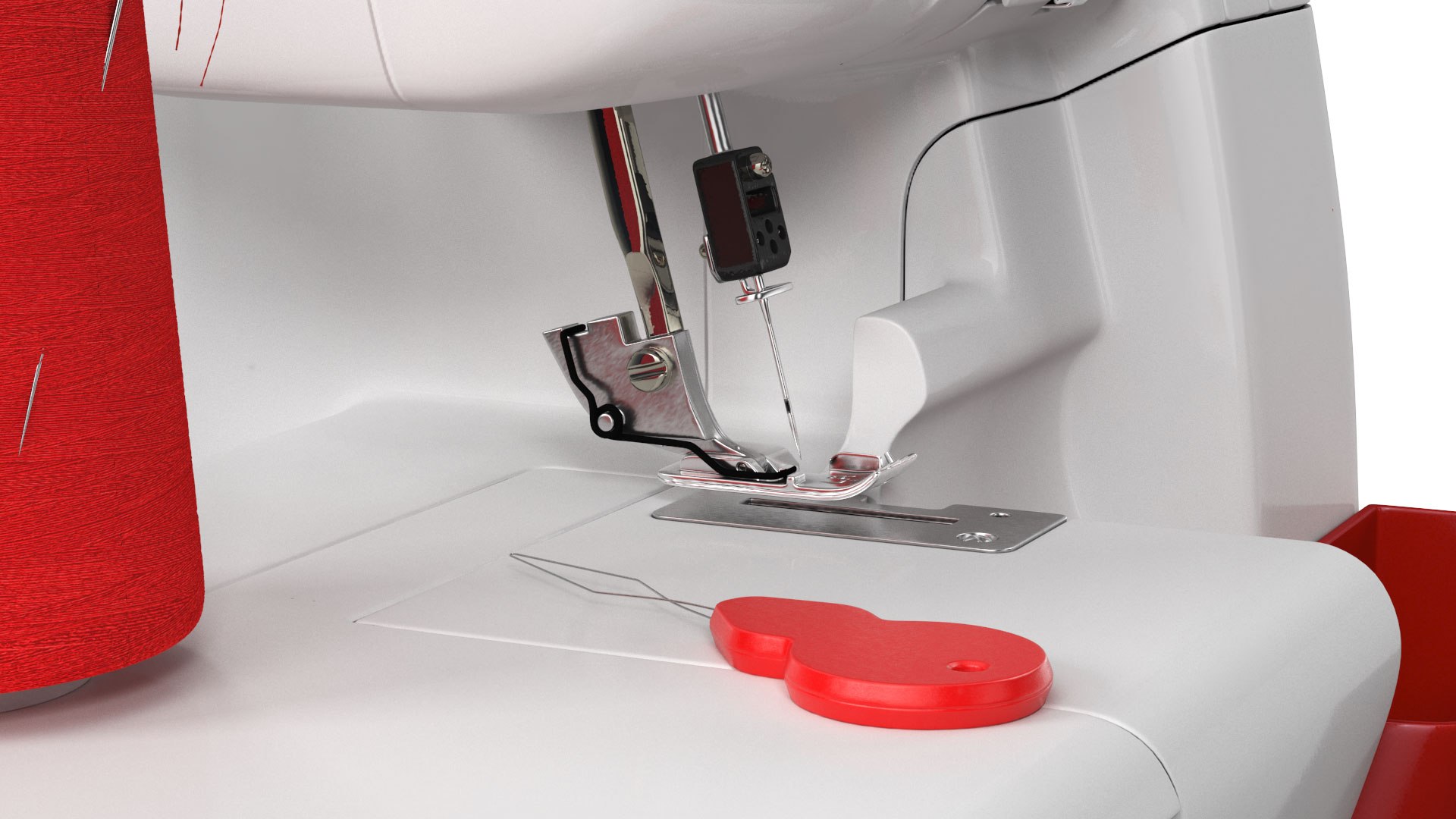 Sewing Machine With Needle Threader 3D Model - TurboSquid 2387283