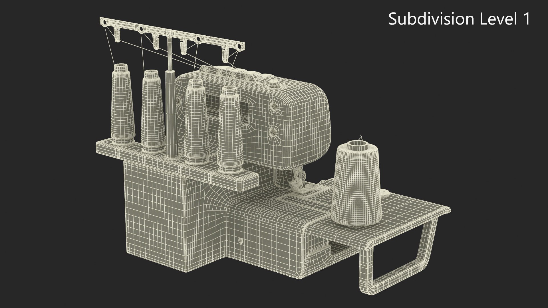 Sewing Machine With Needle Threader 3D Model - TurboSquid 2387283