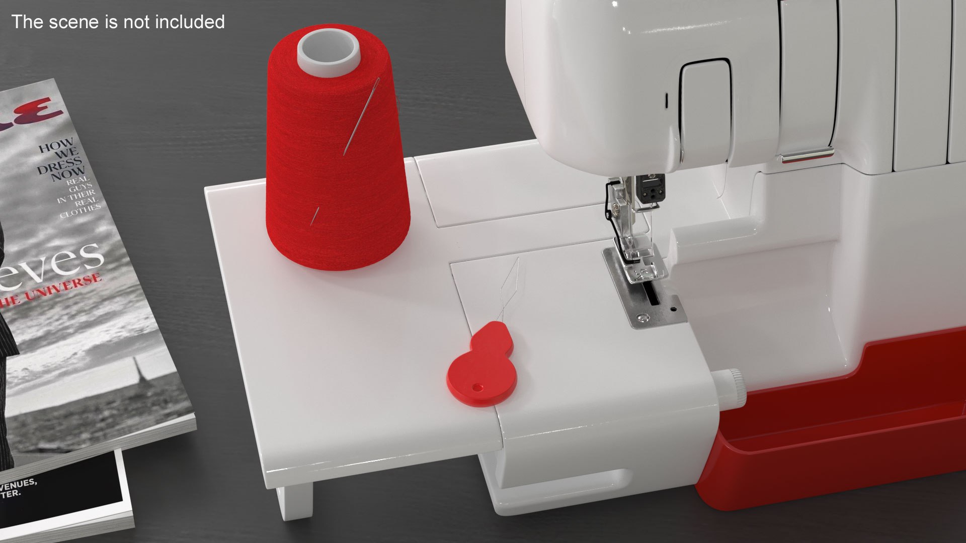 Sewing Machine With Needle Threader 3D Model - TurboSquid 2387283