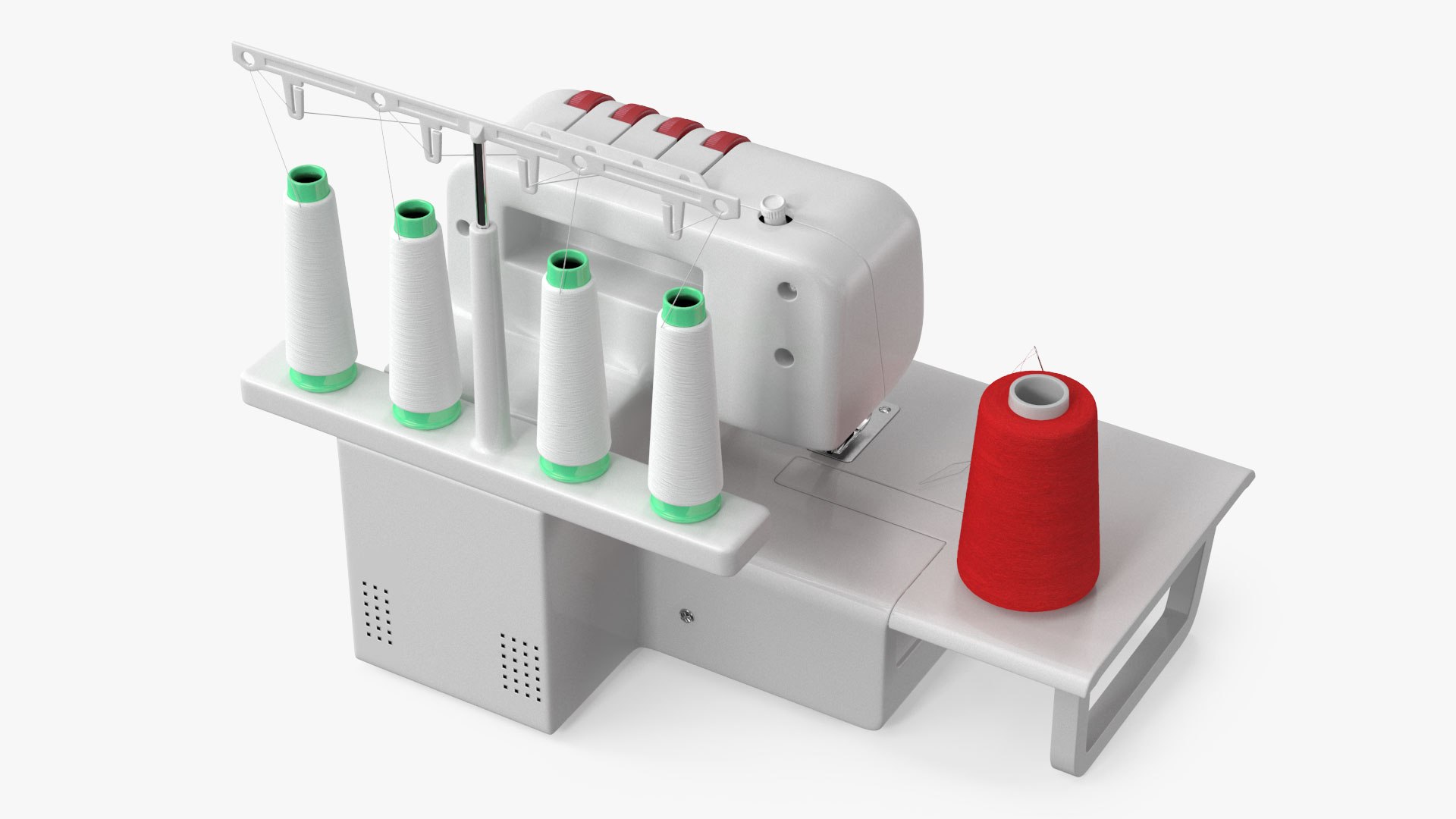 Sewing Machine With Needle Threader 3D Model - TurboSquid 2387283