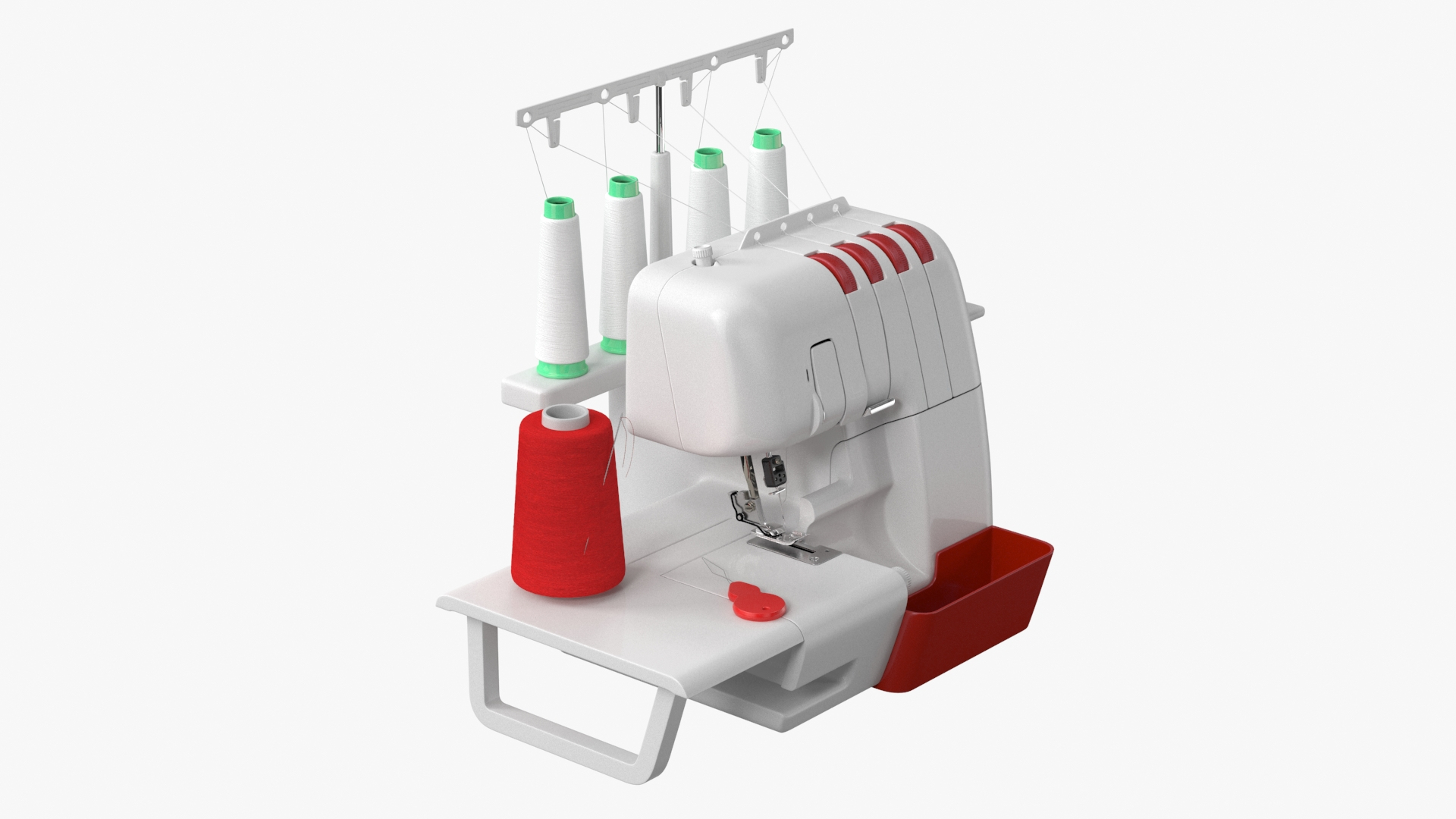 Sewing Machine With Needle Threader 3D Model - TurboSquid 2387283