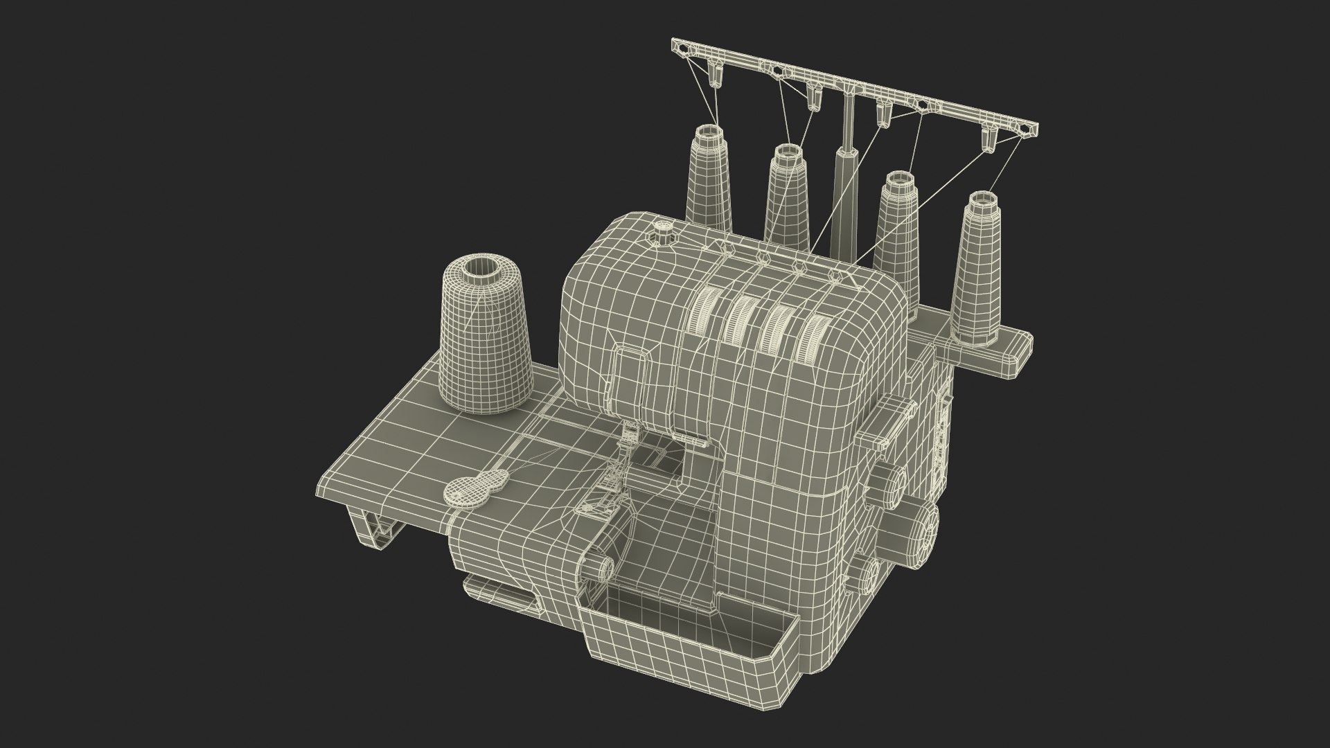 Sewing Machine With Needle Threader 3D Model - TurboSquid 2387283