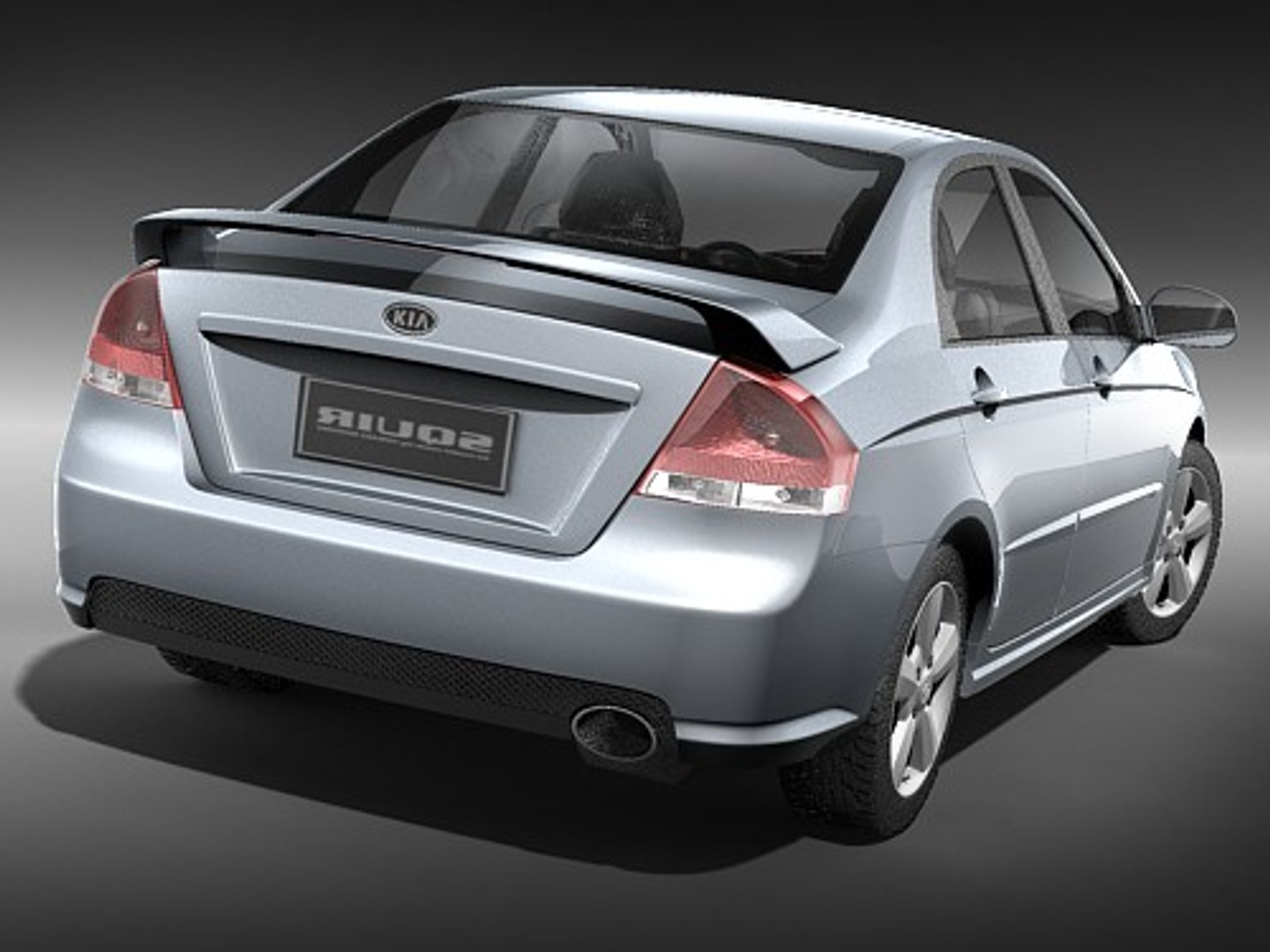 kia spectra 2006 2008 3d model