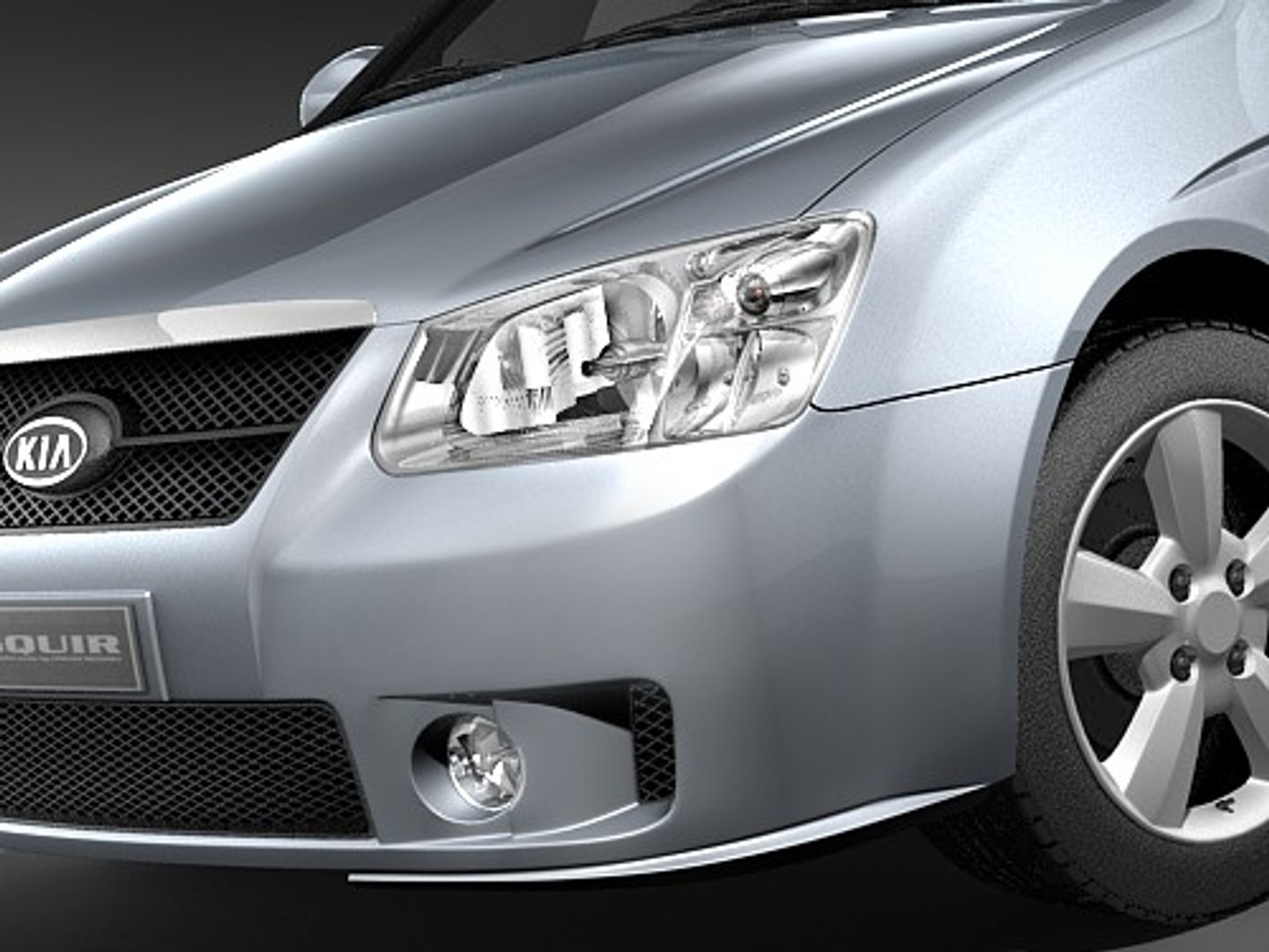 kia spectra 2006 2008 3d model