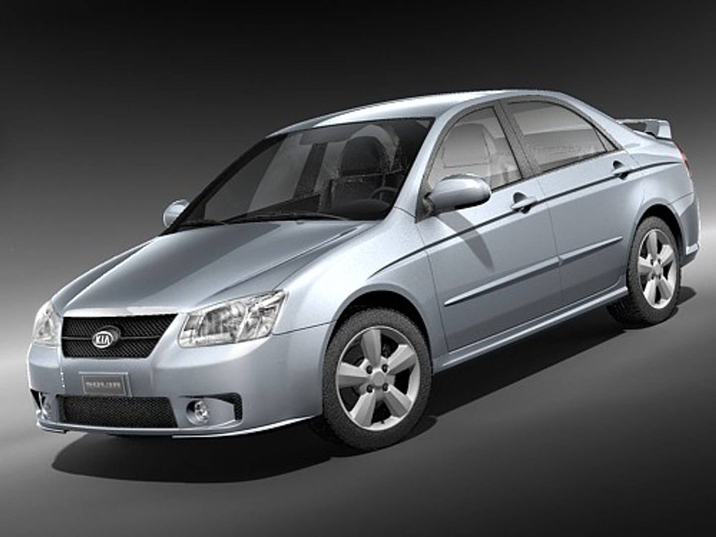 kia spectra 2006 2008 3d model