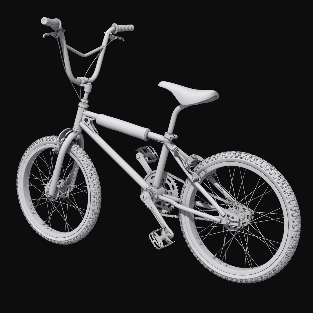 kuwahara bmx bicycle 3d model