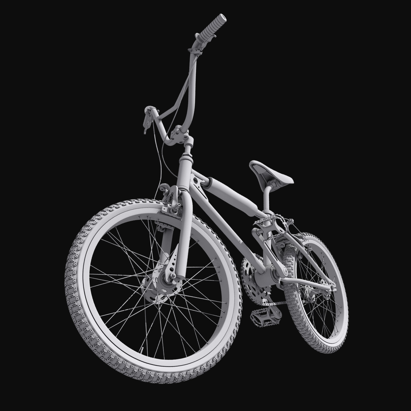 kuwahara bmx bicycle 3d model
