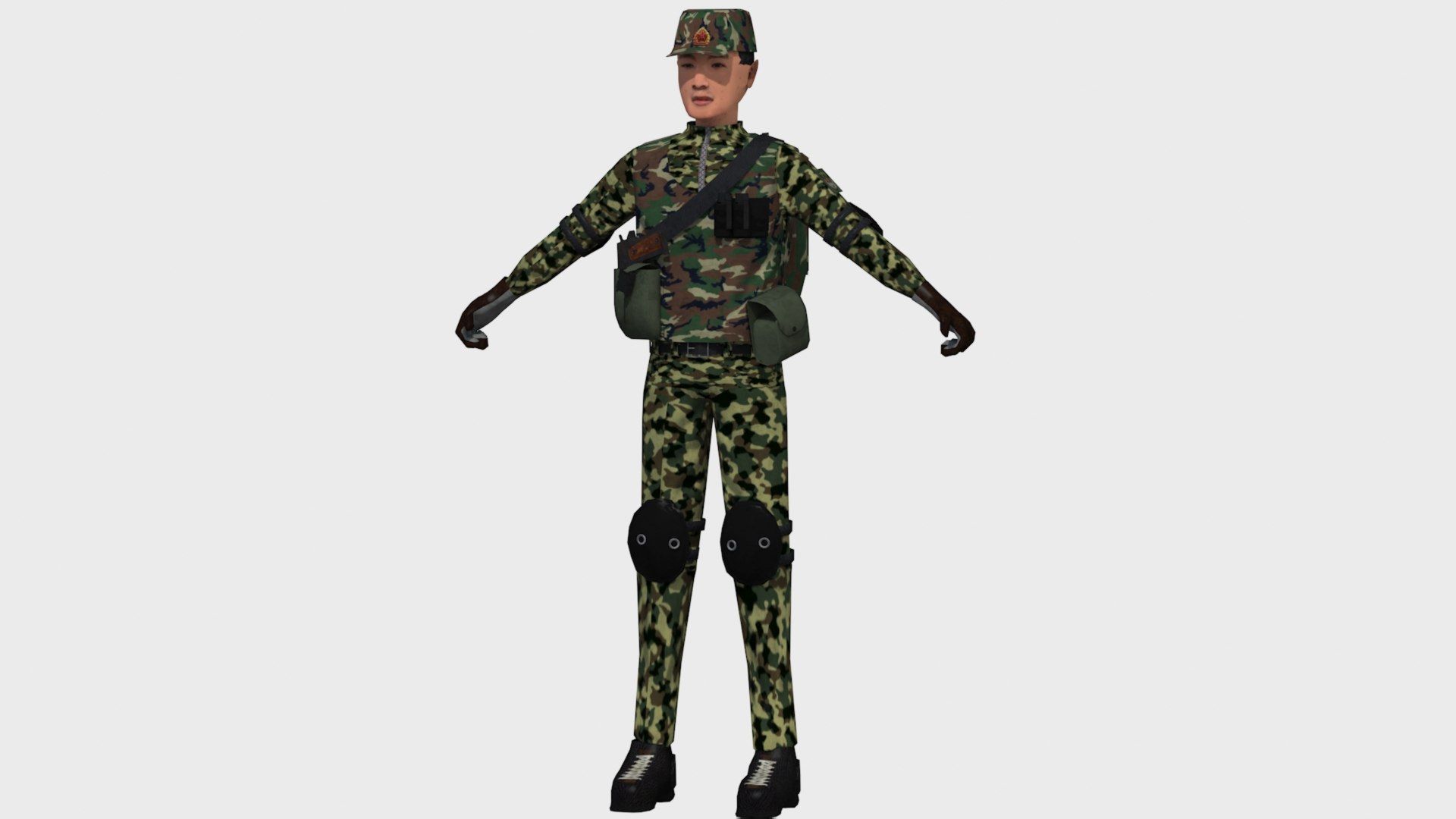 Chinese Army PLA Soldier 3D Model - TurboSquid 2113471