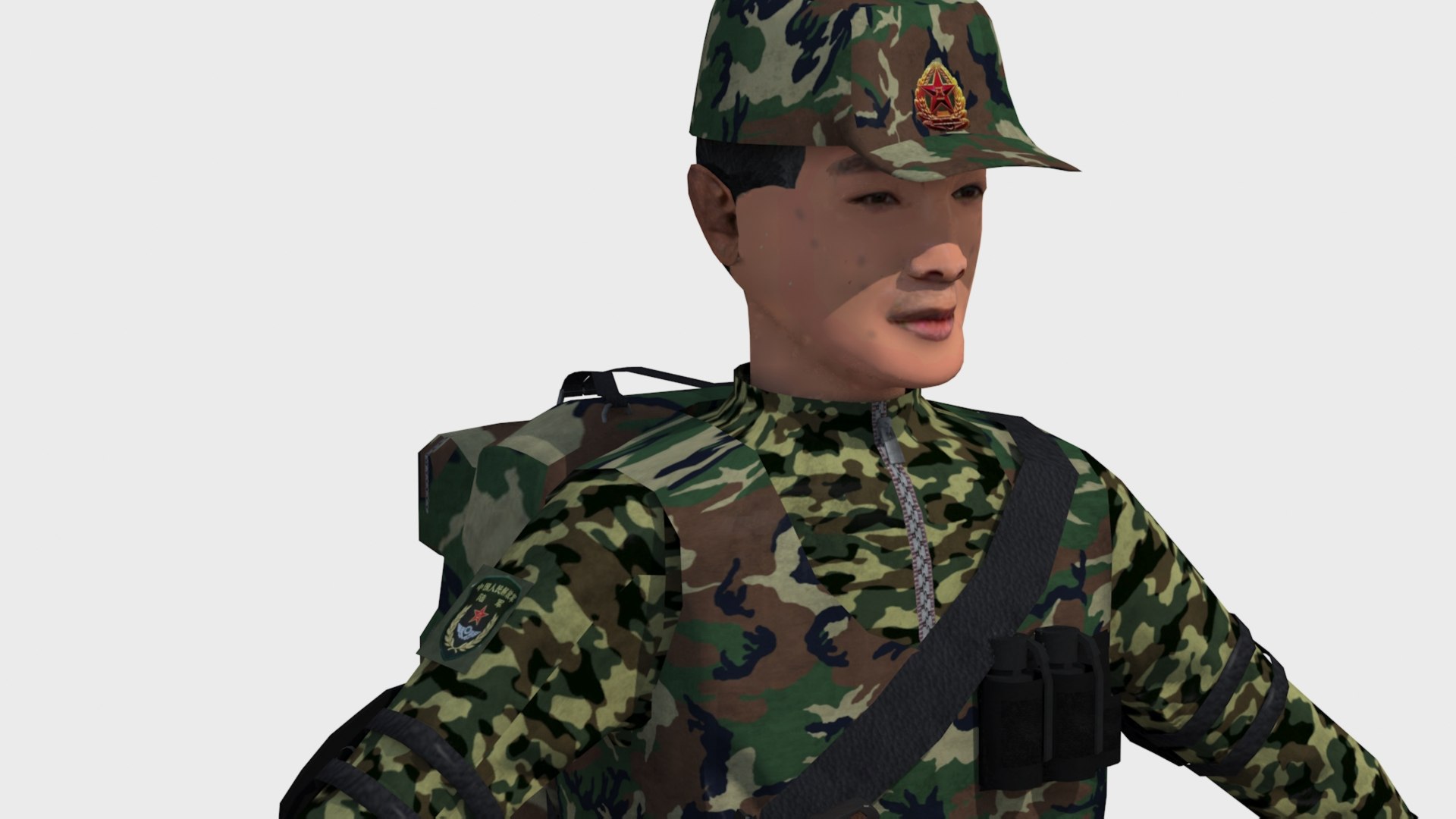 Chinese Army PLA Soldier 3D Model - TurboSquid 2113471