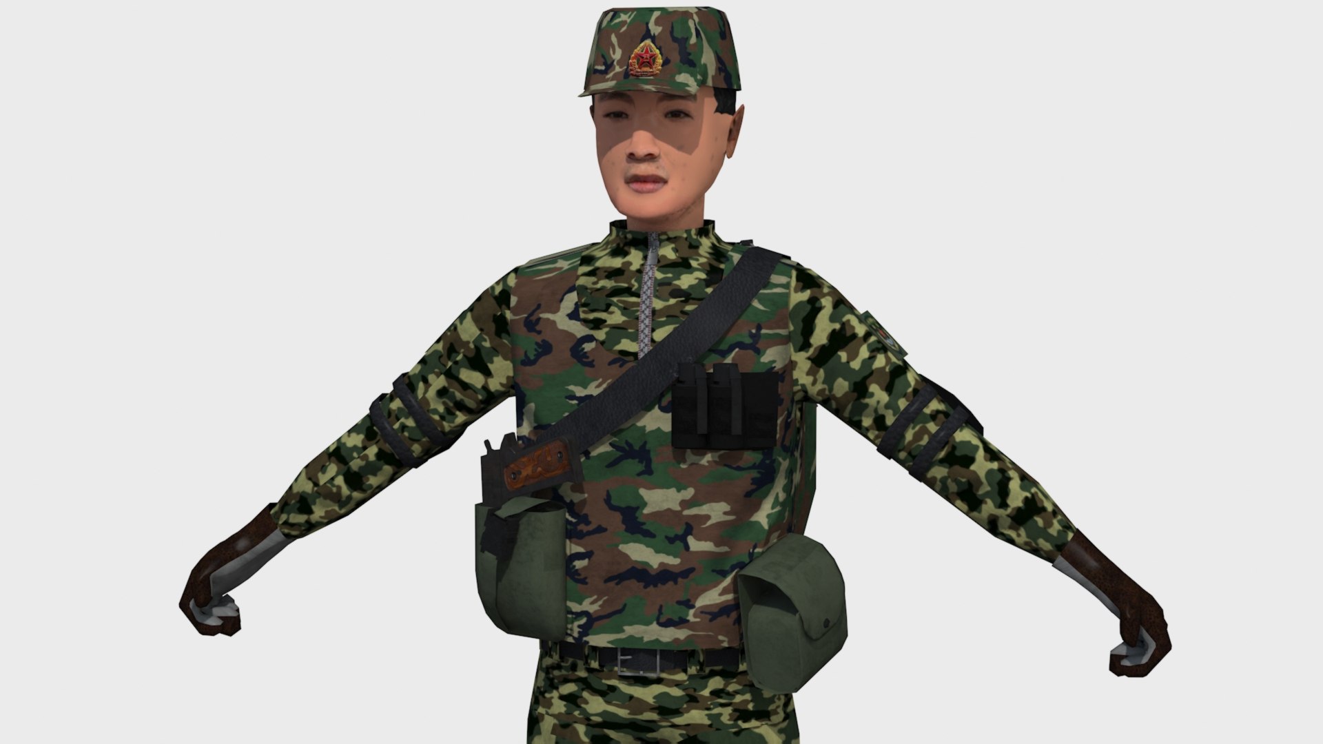 Chinese Army PLA Soldier 3D Model - TurboSquid 2113471