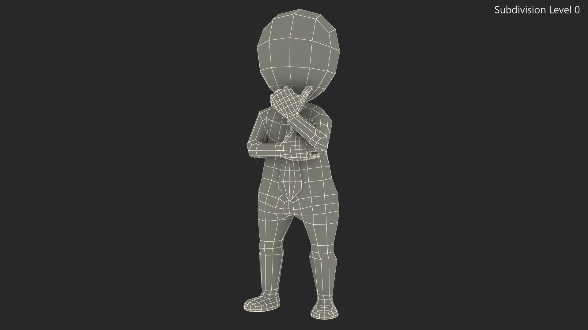 3D Thinking Stickman With Red Tie - TurboSquid 1893527